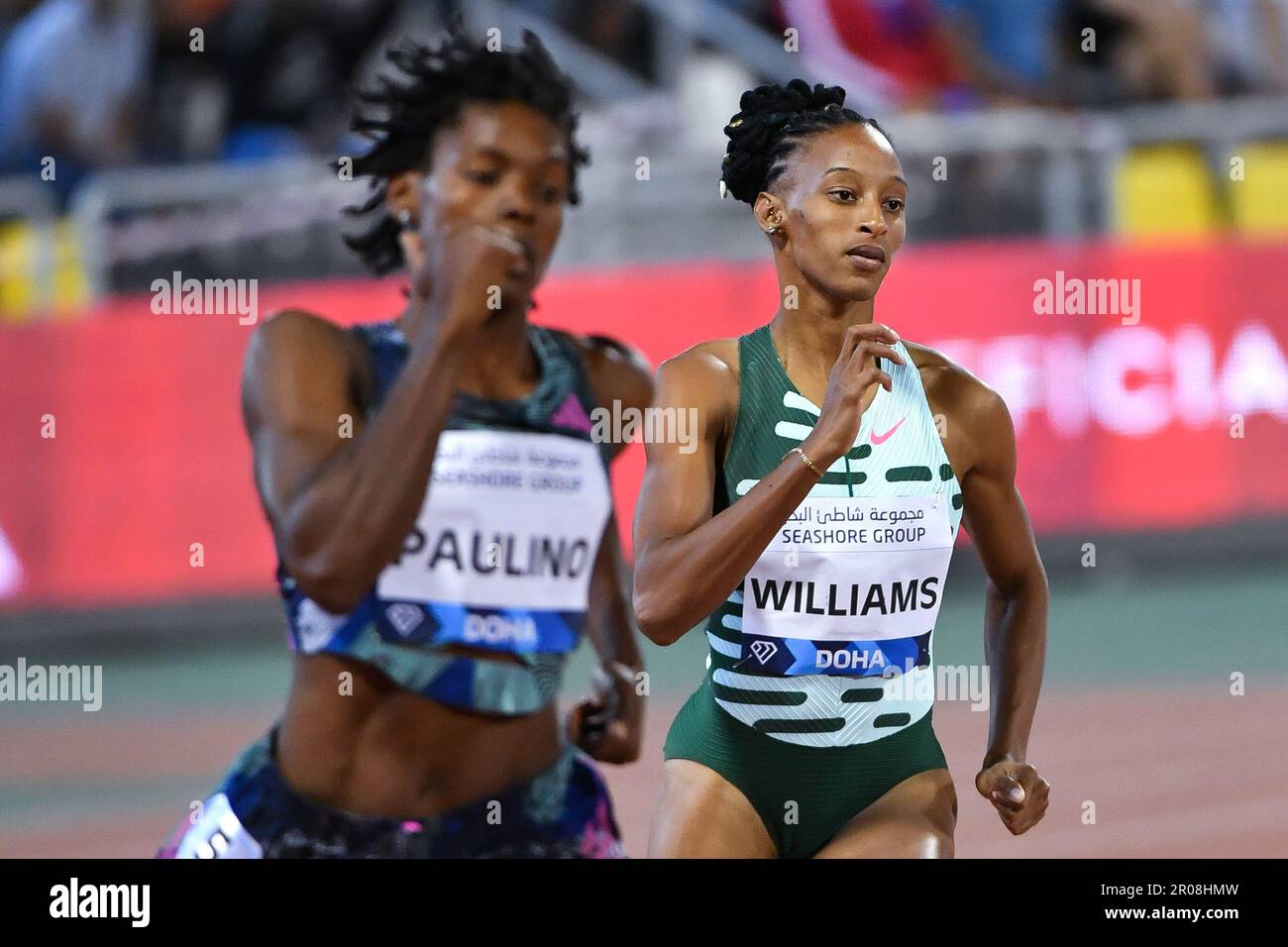 Doha, Qatar, 5 May 2023. Sada Williams of Barbados competes in 400m ...