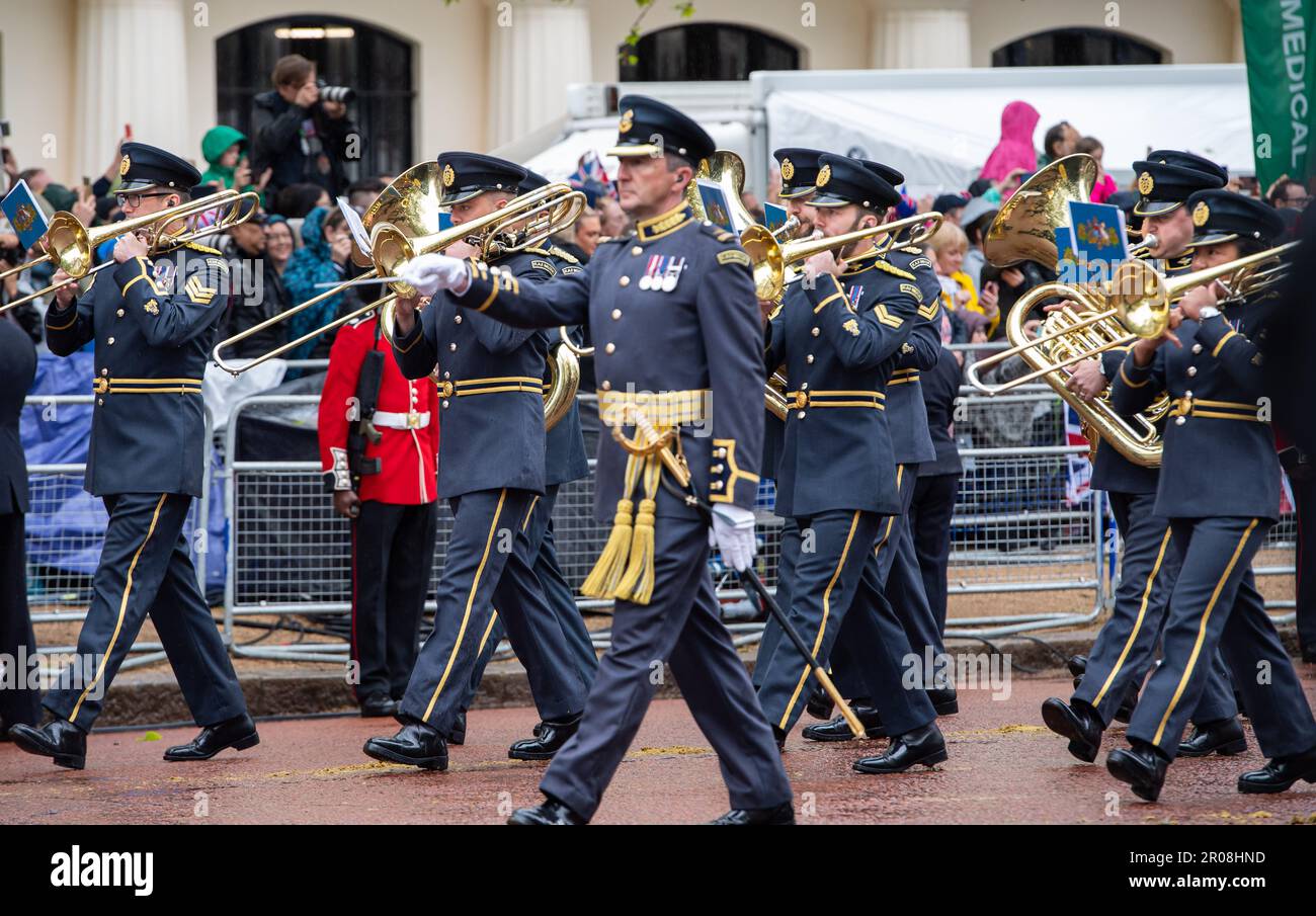 London, UK. 6th May, 2023. Members of the military take part in the ...
