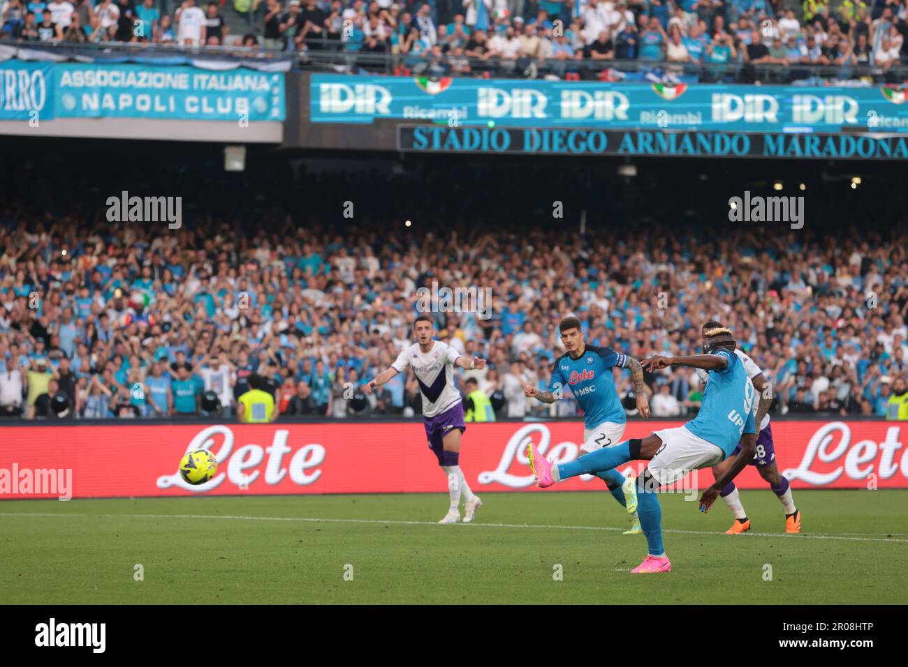 Naples, Italy, 7th May 2023. Victor Osimhen of SSC Napoli scores a ...