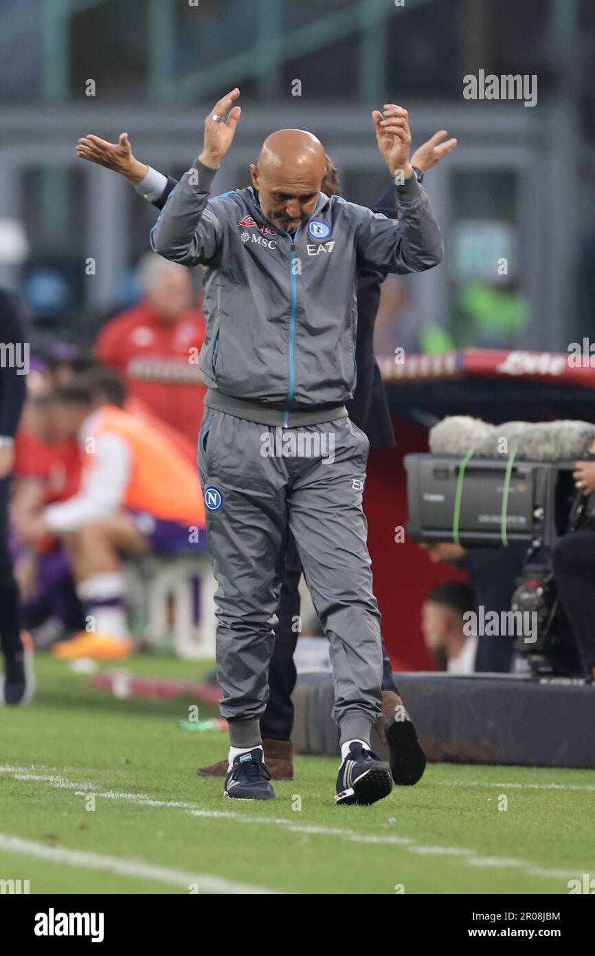 Naples, Italy. 07th May, 2023. Luciano Spalletti head coach of SSC ...