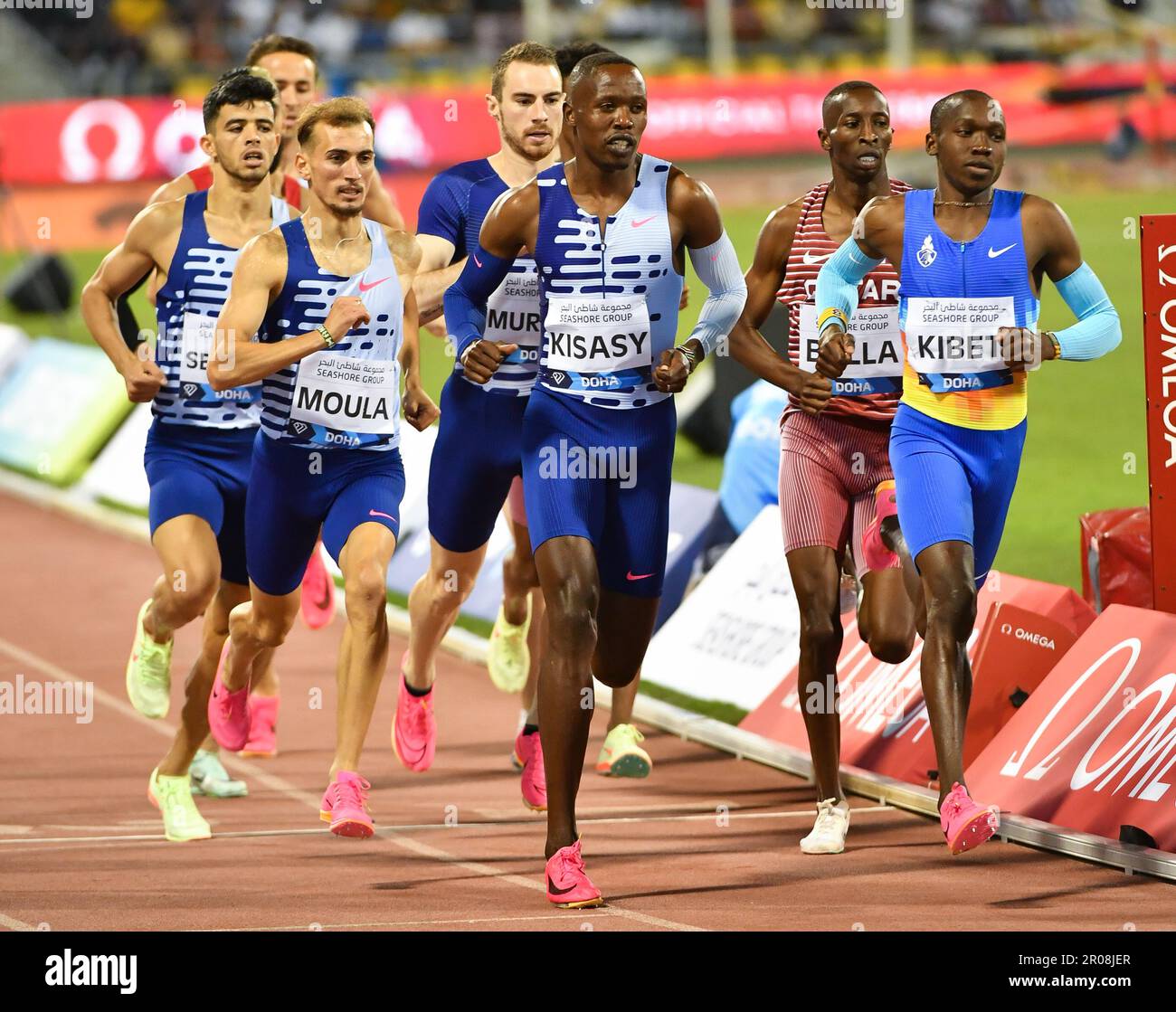 Doha, Qatar, 5 May 2023. Kinyamal Wyclife Kisasy of Kenya, Noah Kibet ...