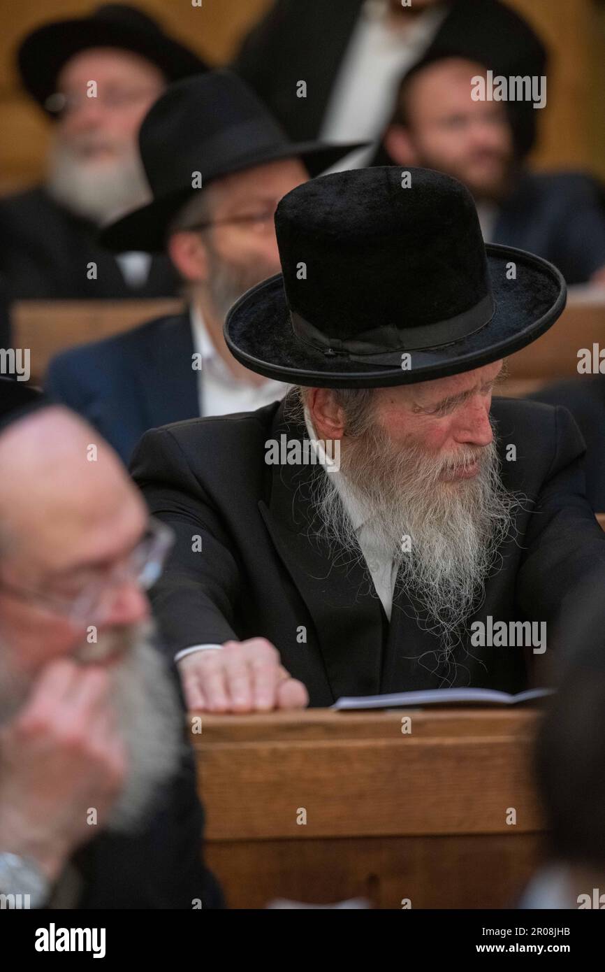 Antwerp, Belgium. 07th May, 2023. Orthodox Jews are seen during the ...