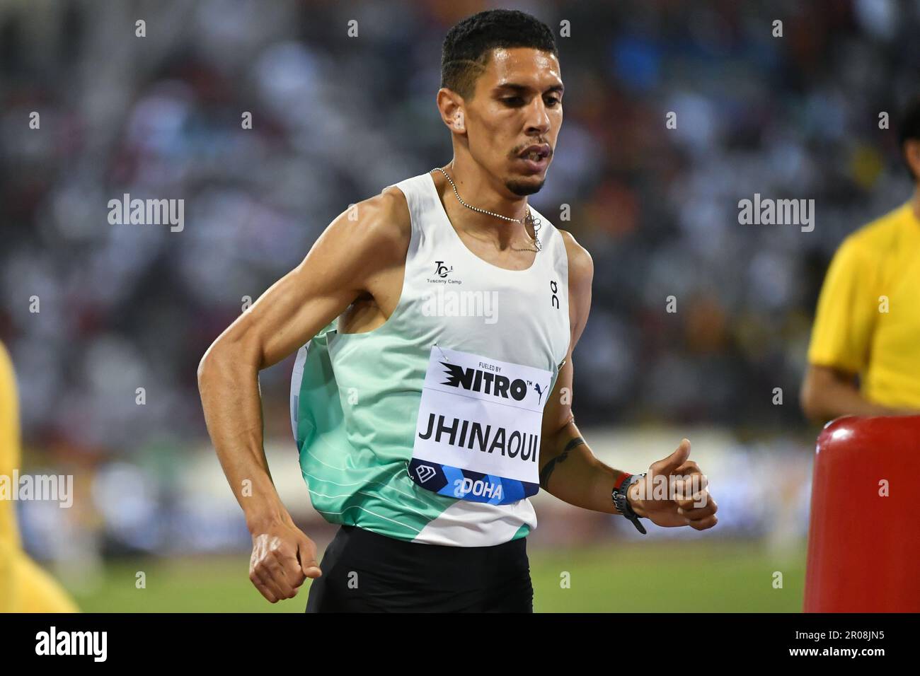 Doha, Qatar, 5 May 2023. Amin Mohamed Jhinaoui of Tunisia competes in ...