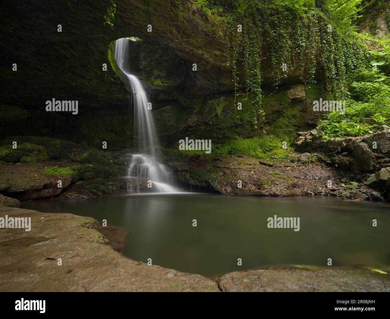 Murgul Deliklikaya Waterfall. Black sea region. Baskoy village of ...