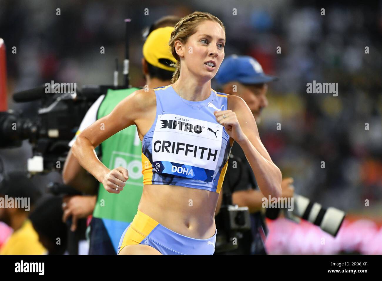 Doha, Qatar, 5 May 2023. Georgia Griffith of Australia competes in ...