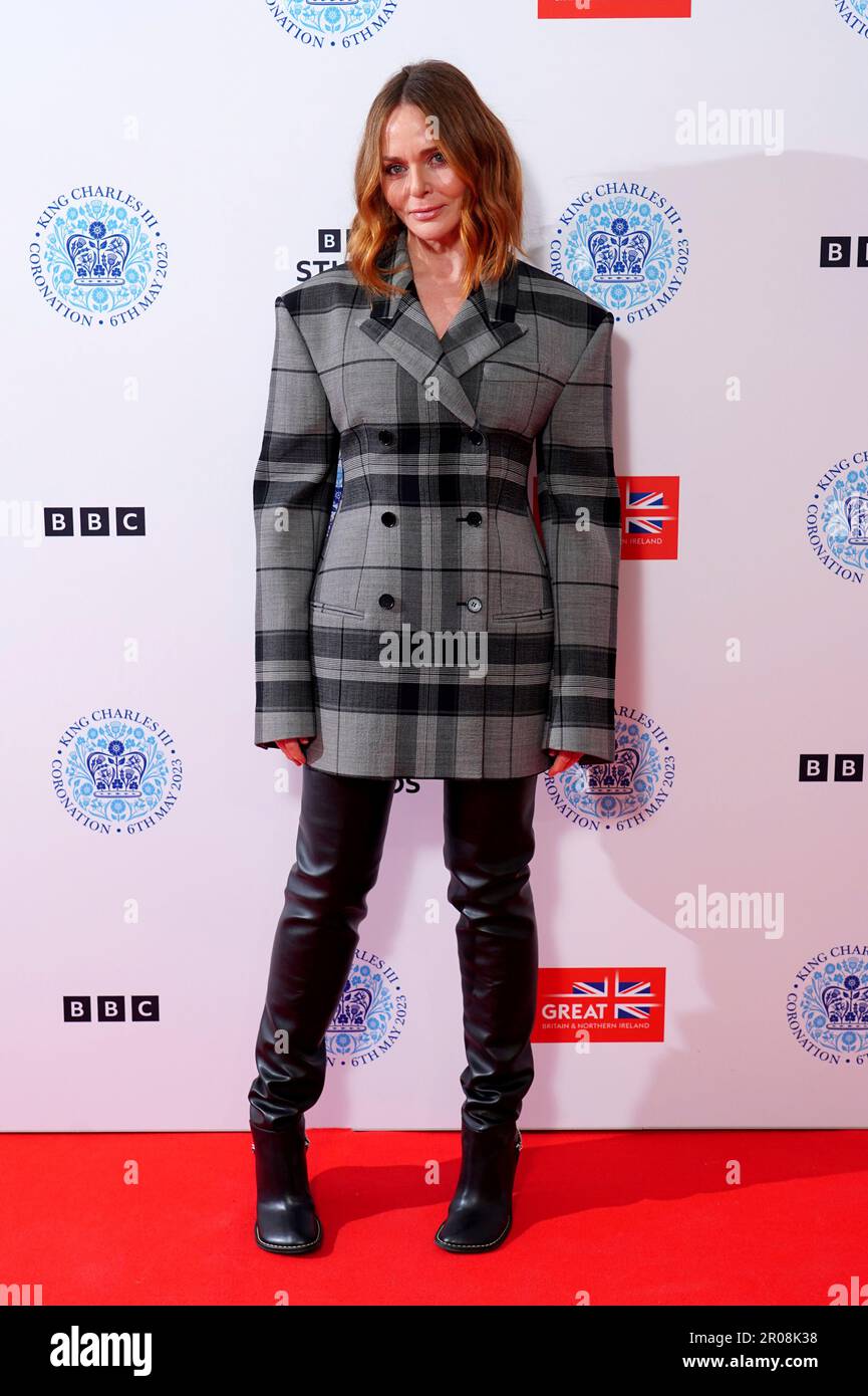 Stella McCartney poses backstage at the Coronation Concert held in the ...