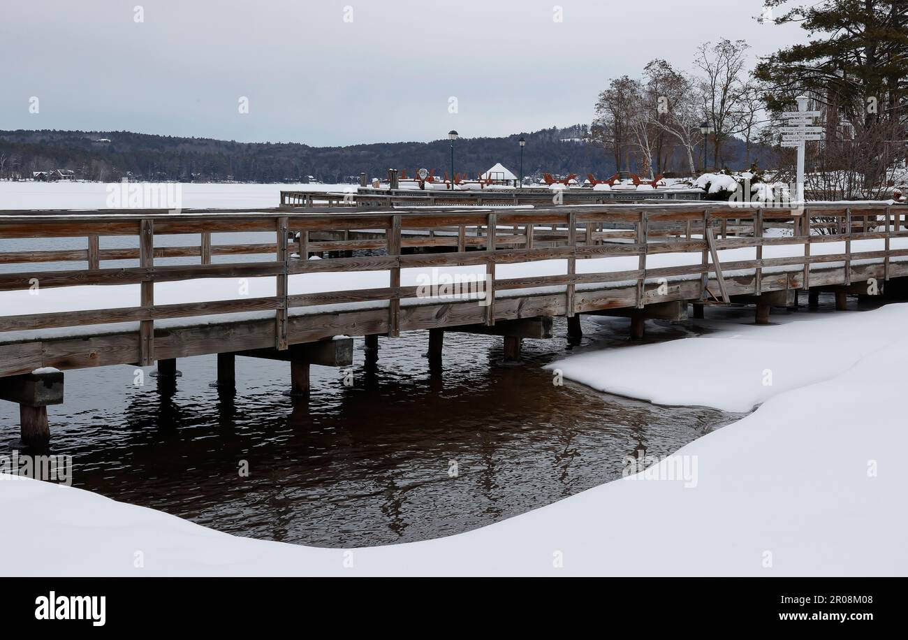 Town Docks cover a portion of downtown Meredith. Beautiful water scenes ...