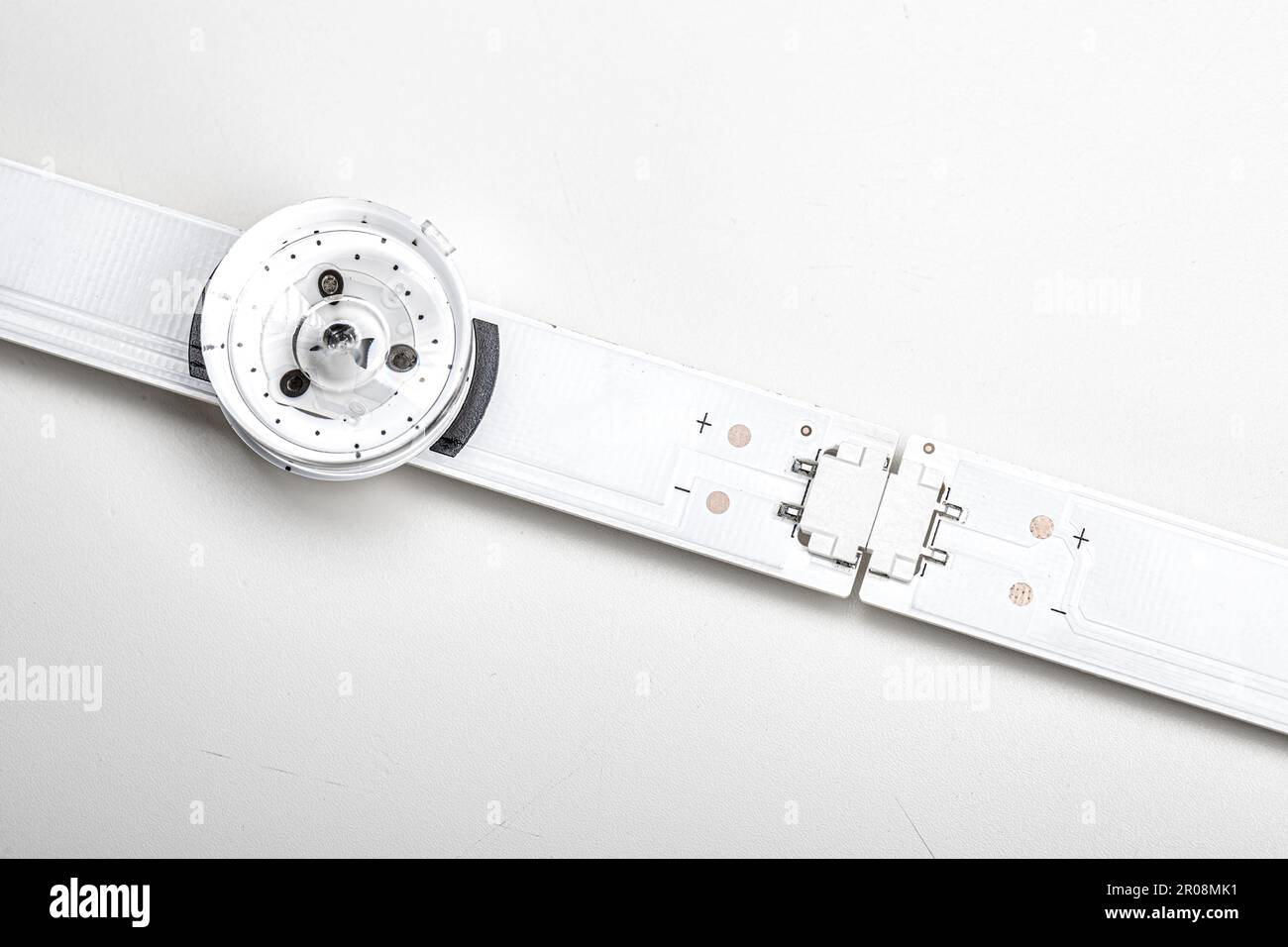 Close up LED light used as backlight of LED TV sets. Modern television ...