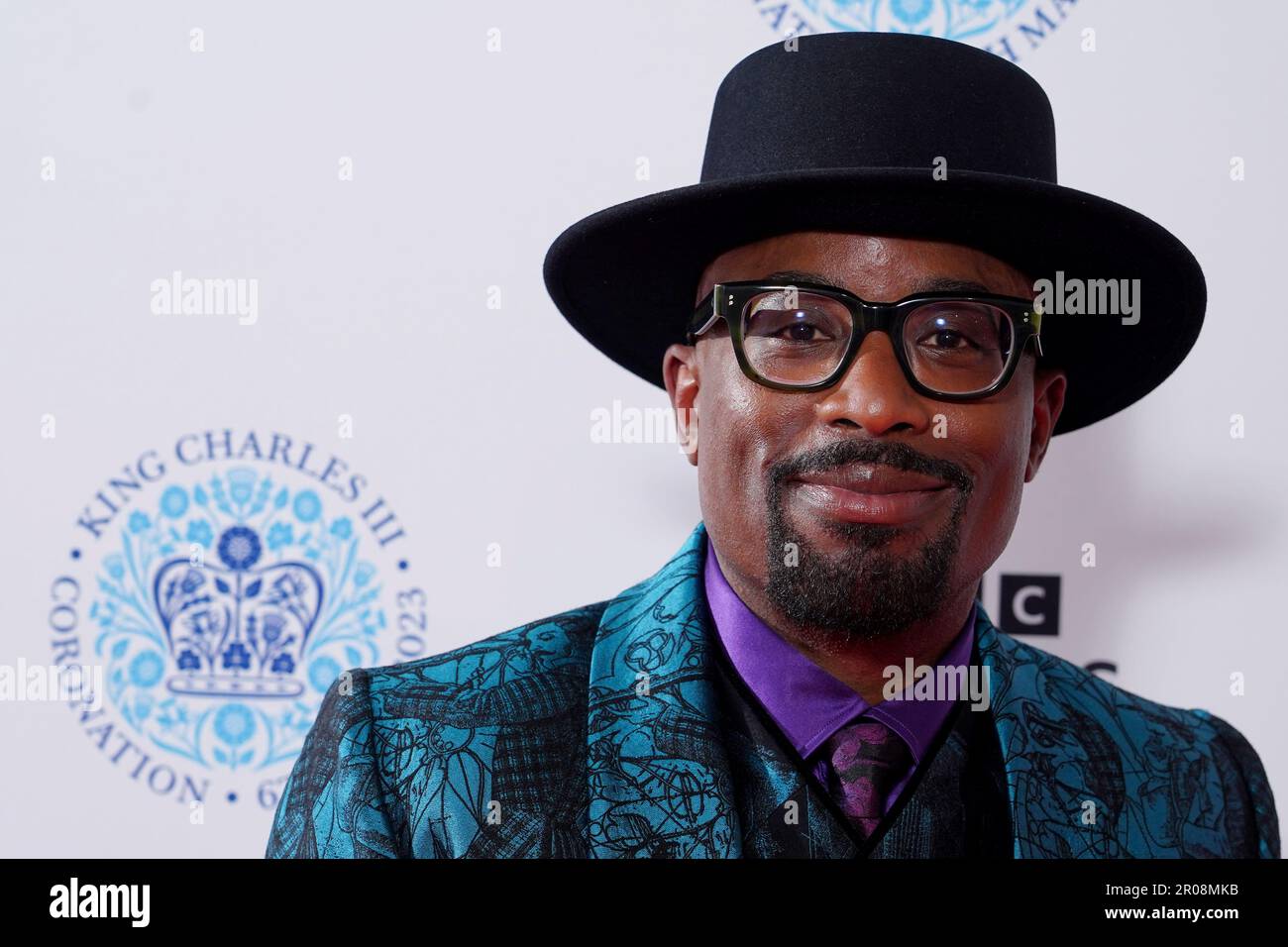 Alexis Ffrench backstage at the Coronation Concert held in the grounds ...