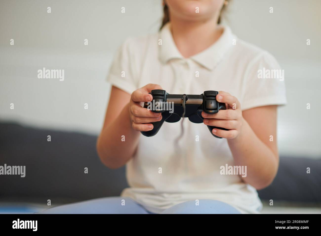 Girl controller on hands hi-res stock photography and images - Alamy
