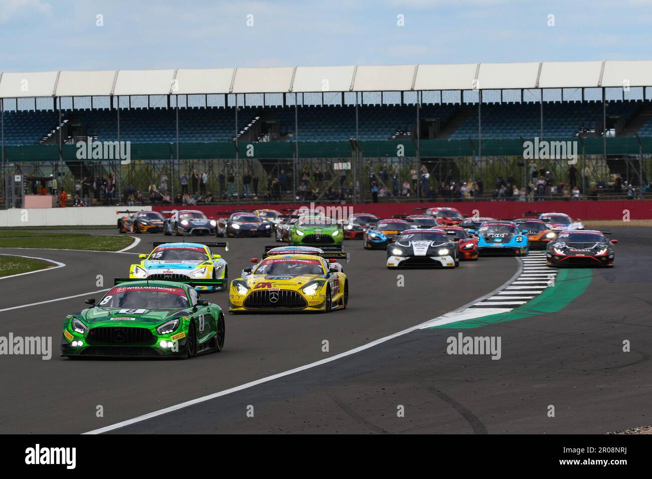 The #8 Team Abba Racing Mercedes-AMG GT3 driven by Richard Neary & Sam ...