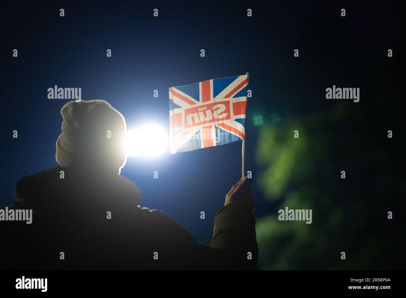 the sun newspaper union jack flag Stock Photo - Alamy