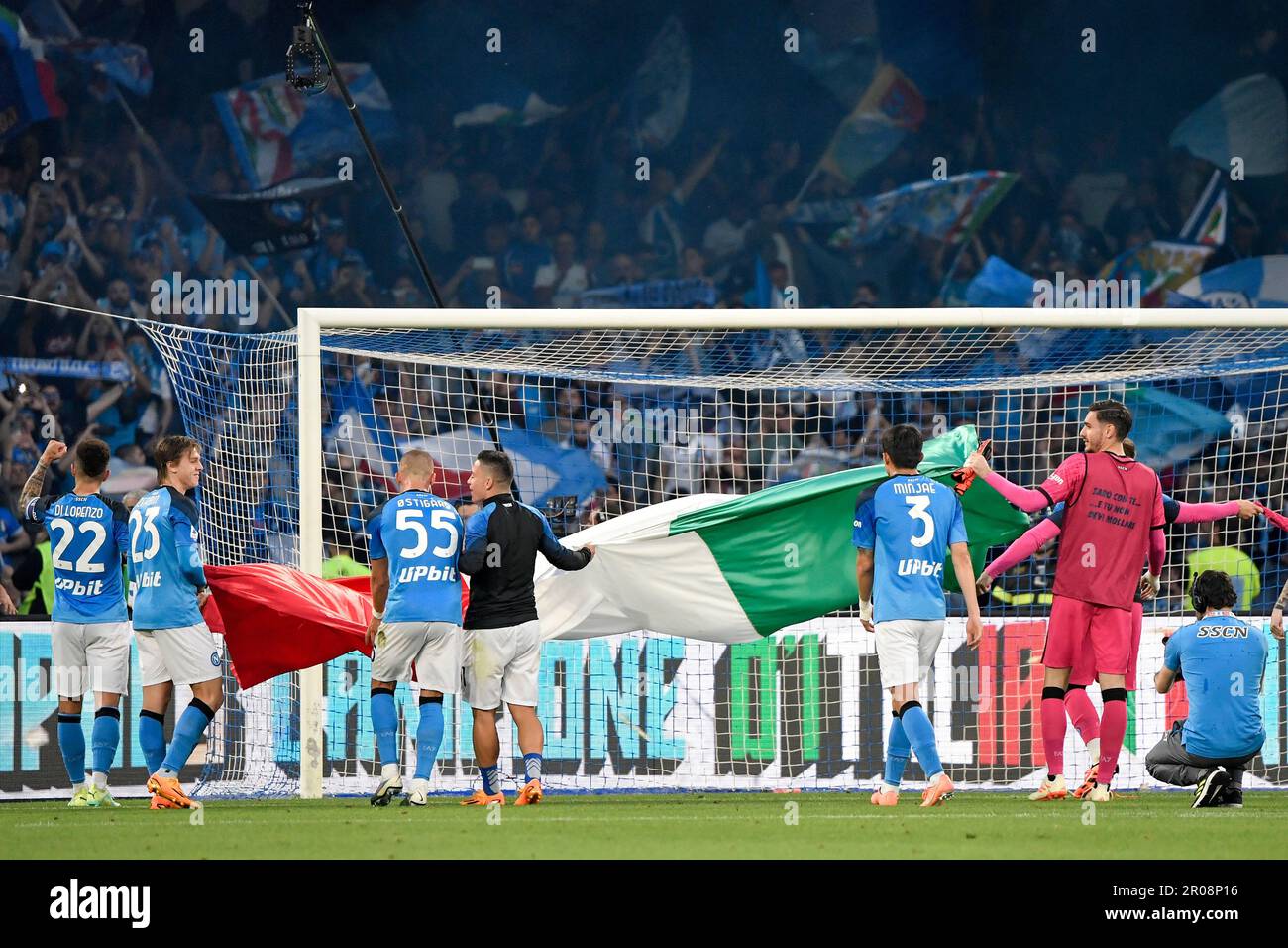 Ssc napoli flag hi-res stock photography and images - Alamy