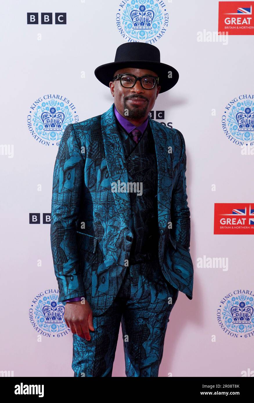 Alexis Ffrench poses backstage at the Coronation Concert held in the ...