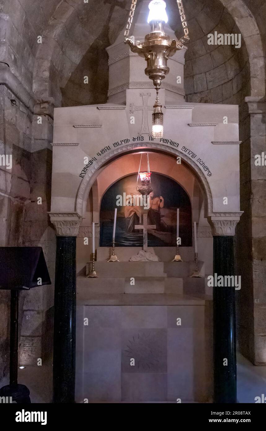 An altar dedicated to Saint Dimas the good thief inside Chapel of St ...