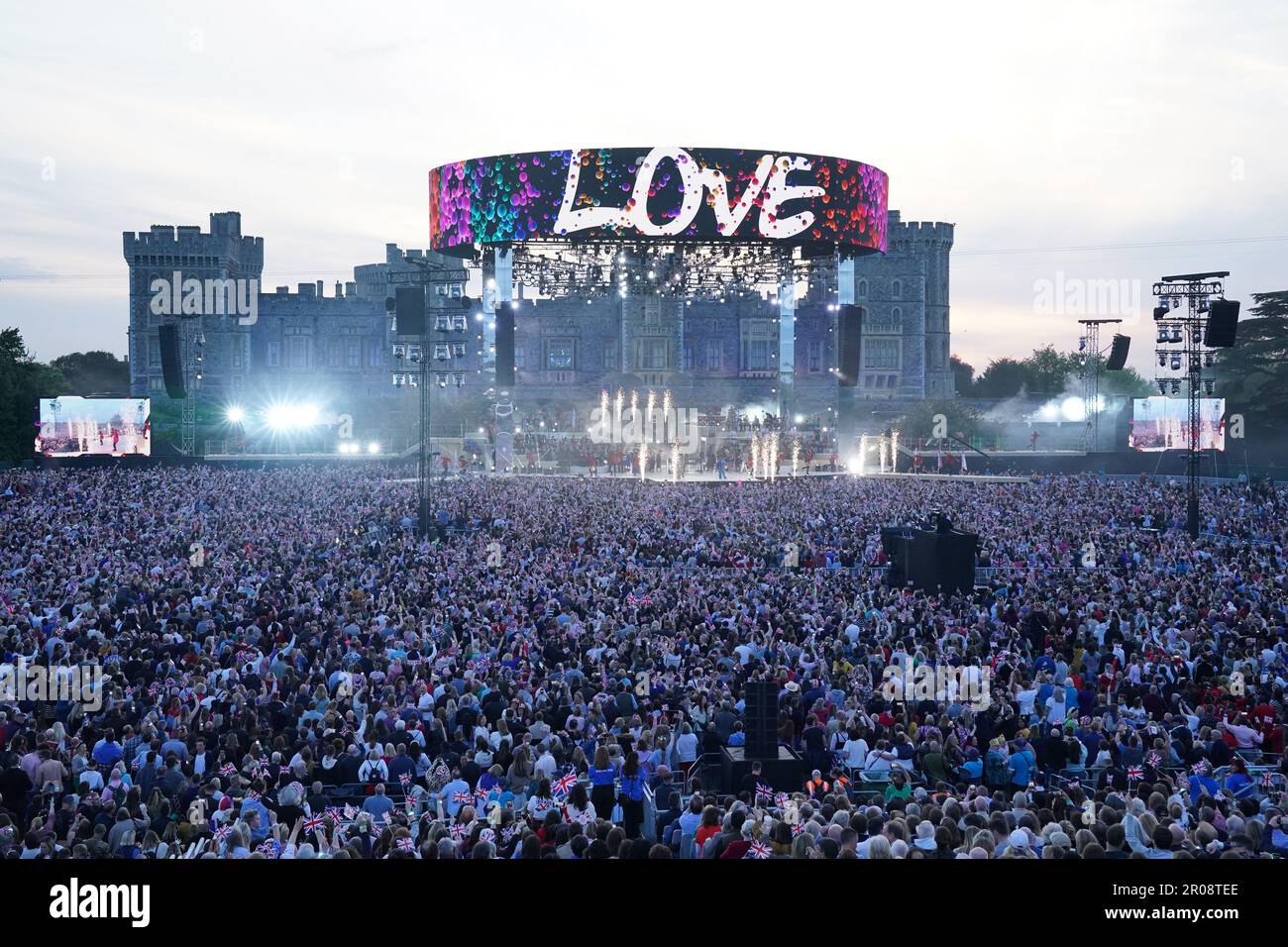 The Coronation Concert held in the grounds of Windsor Castle, Berkshire ...