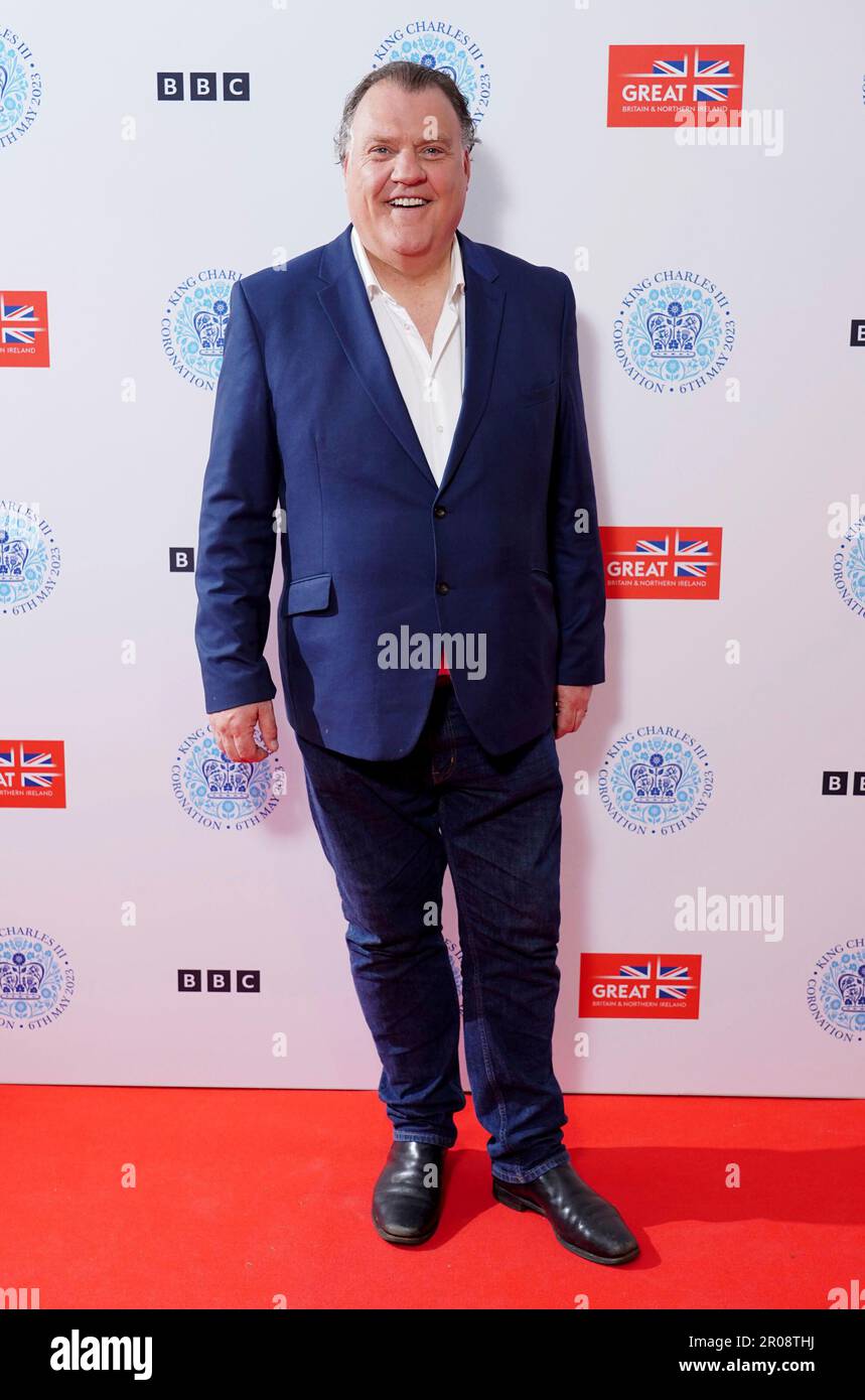 Sir Bryn Terfel poses backstage at the Coronation Concert held in the ...