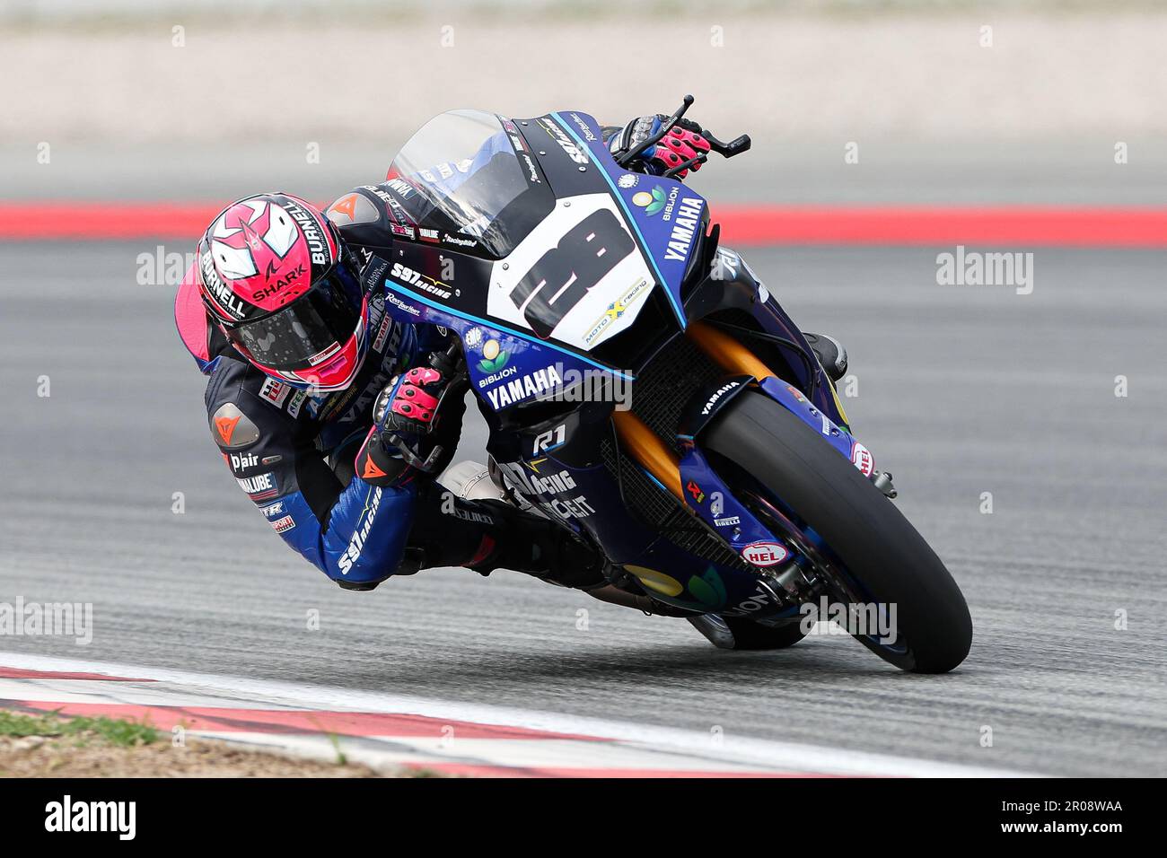 BARCELONA, SPAIN - MAY 07: Bradley Ray from GBR of Yamaha Motoxracing WorldSBK Team with Yamaha ...