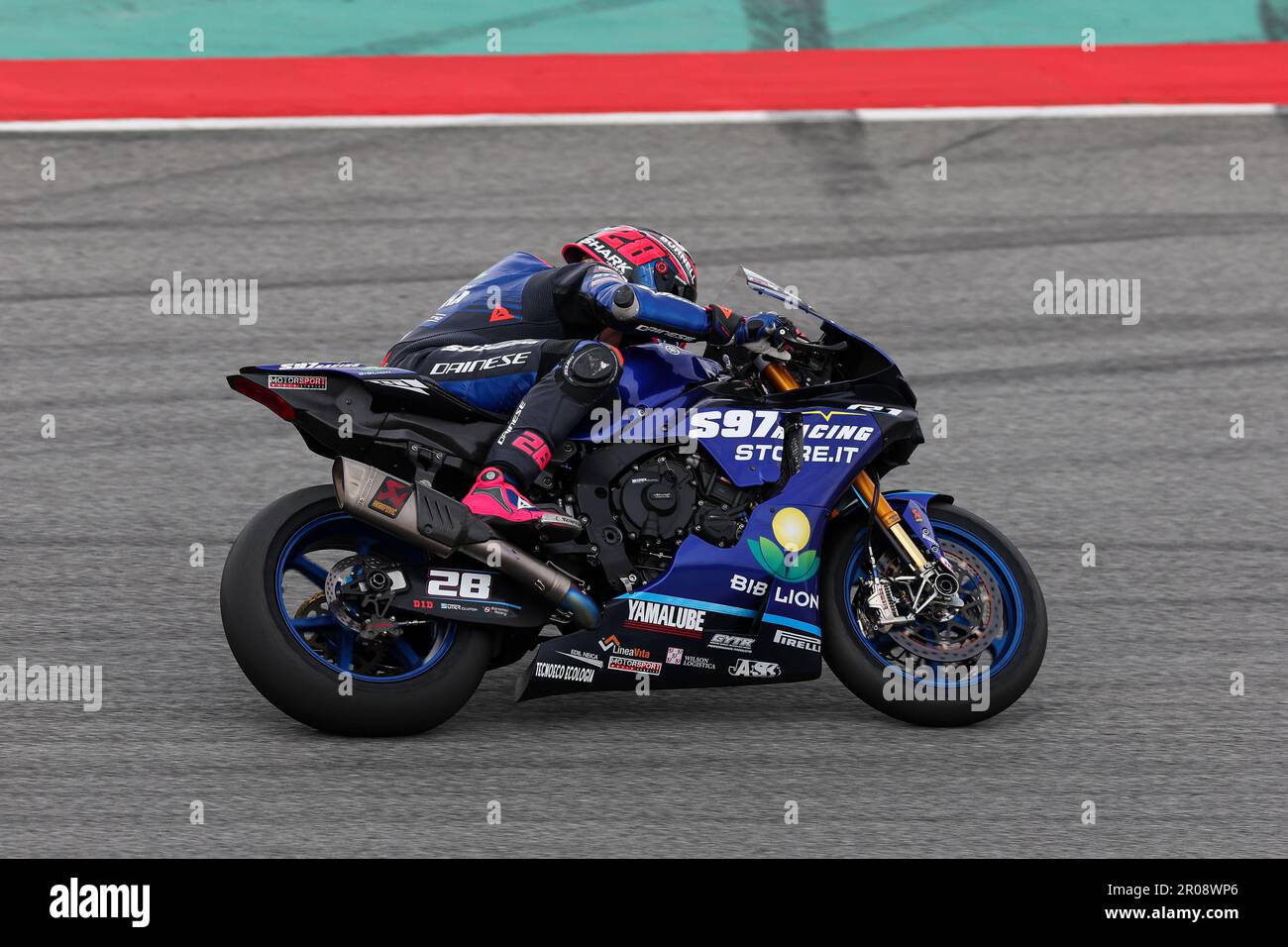 BARCELONA, SPAIN - MAY 07: Bradley Ray from GBR of Yamaha Motoxracing WorldSBK Team with Yamaha ...