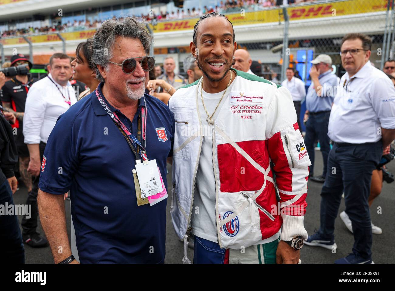 Miami Gardens, Etats Unis. 07th May, 2023. Michael Andretti with Pierre ...