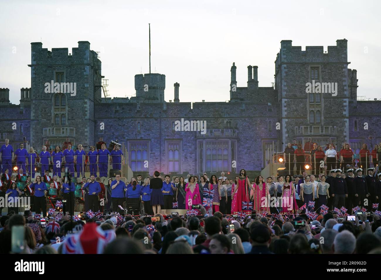 Coronation Choir performing at the Coronation Concert held in the ...