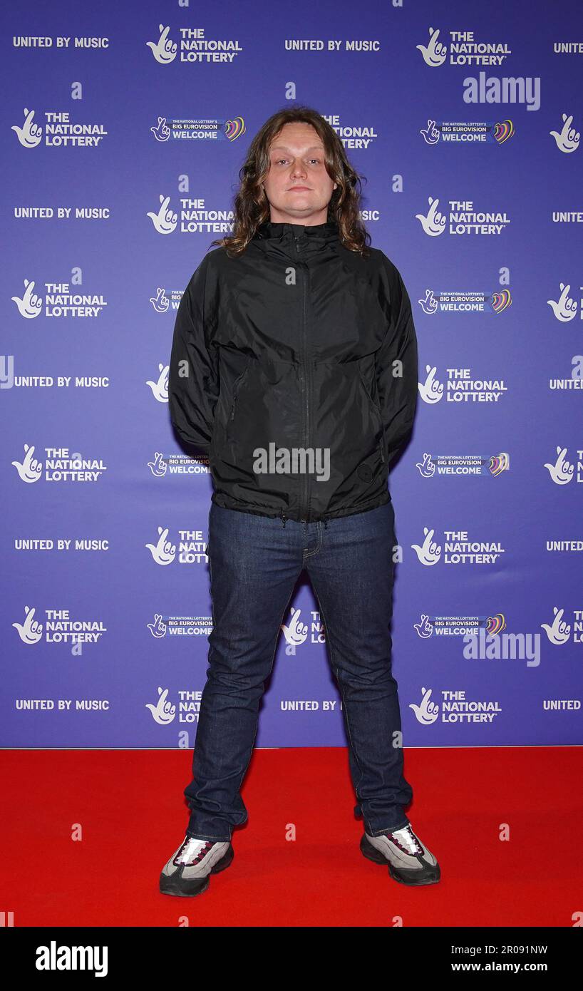 Jamie Webster attending the National Lottery's Big Eurovision Welcome ...
