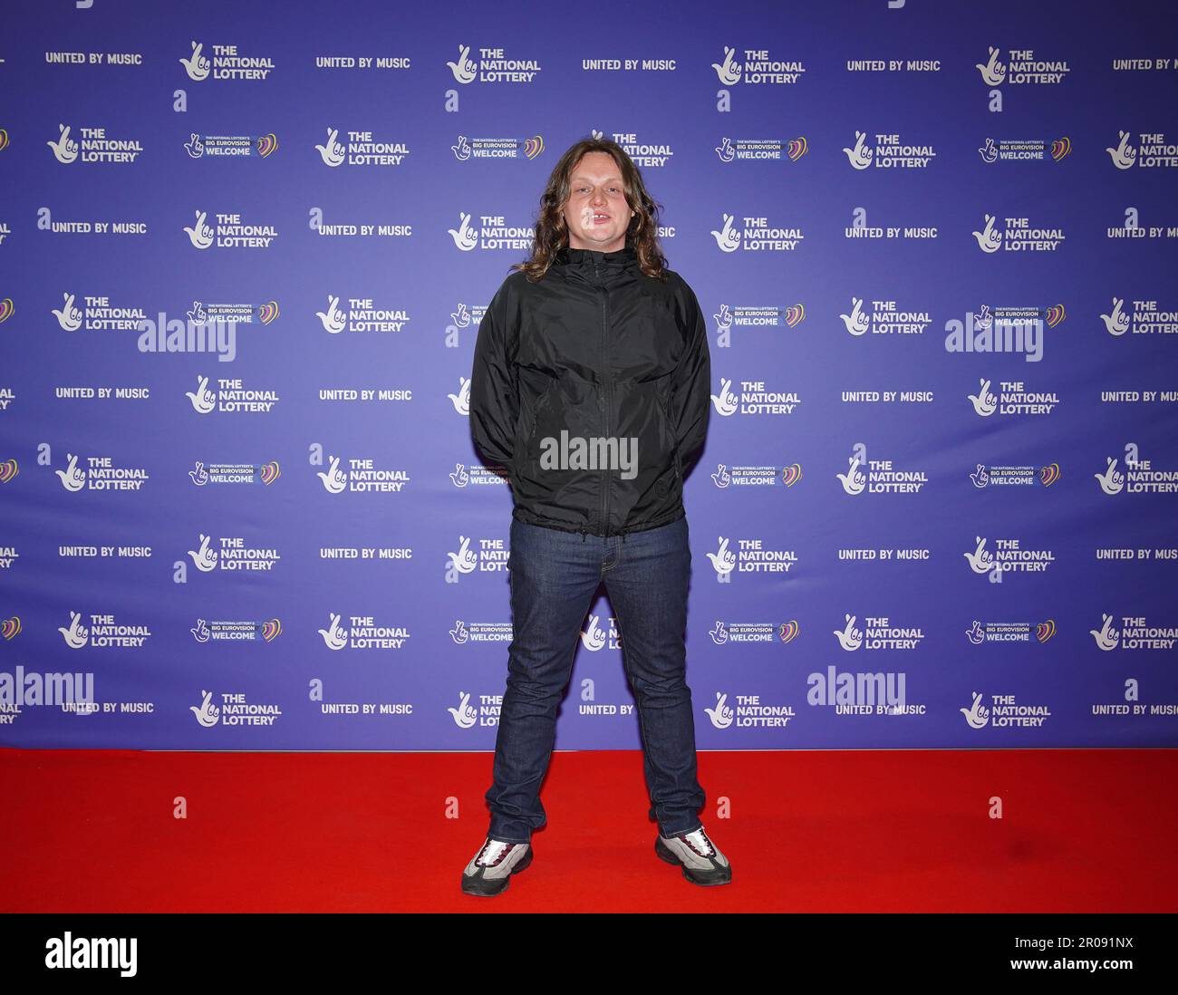 Jamie Webster attending the National Lottery's Big Eurovision Welcome ...