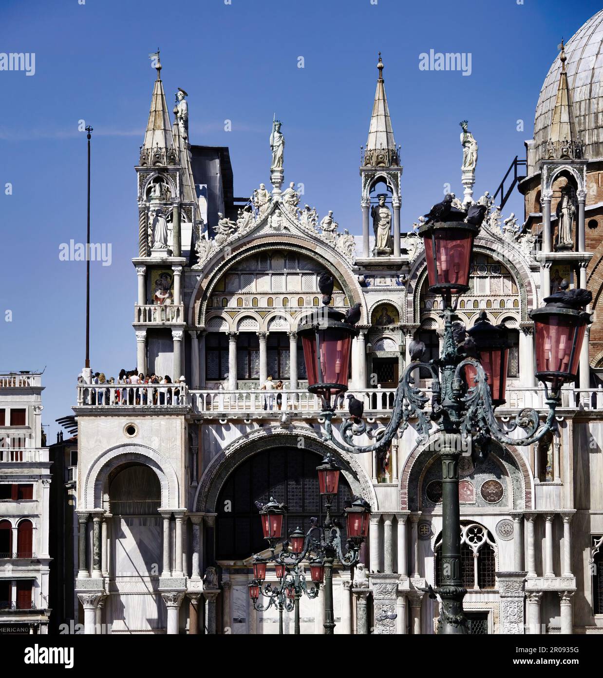 Architectural details of the Basilica of San Marco, in Venice, one of ...