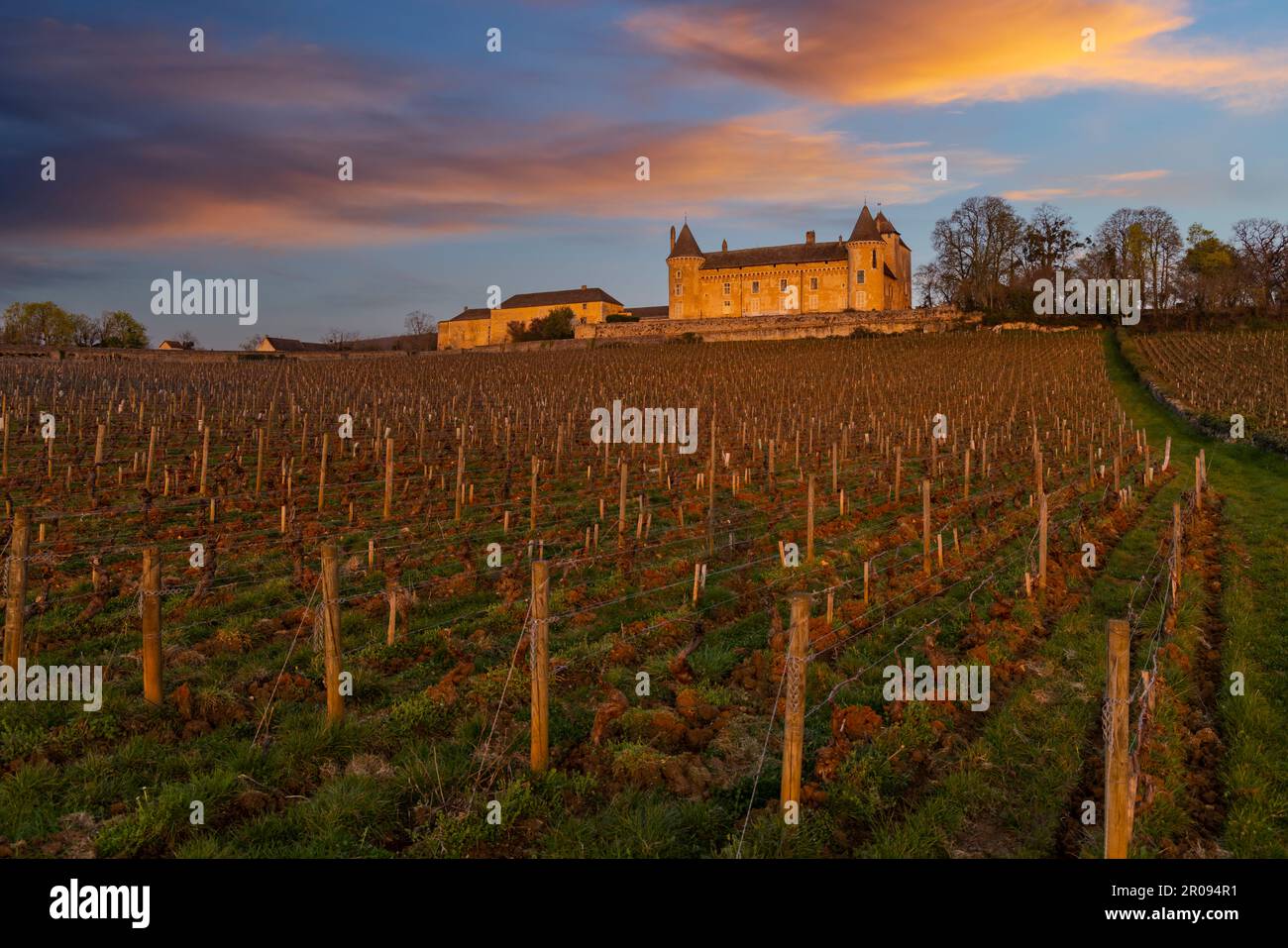 Chateau de Rully castle, Saone-et-Loire departement, Burgundy, France ...