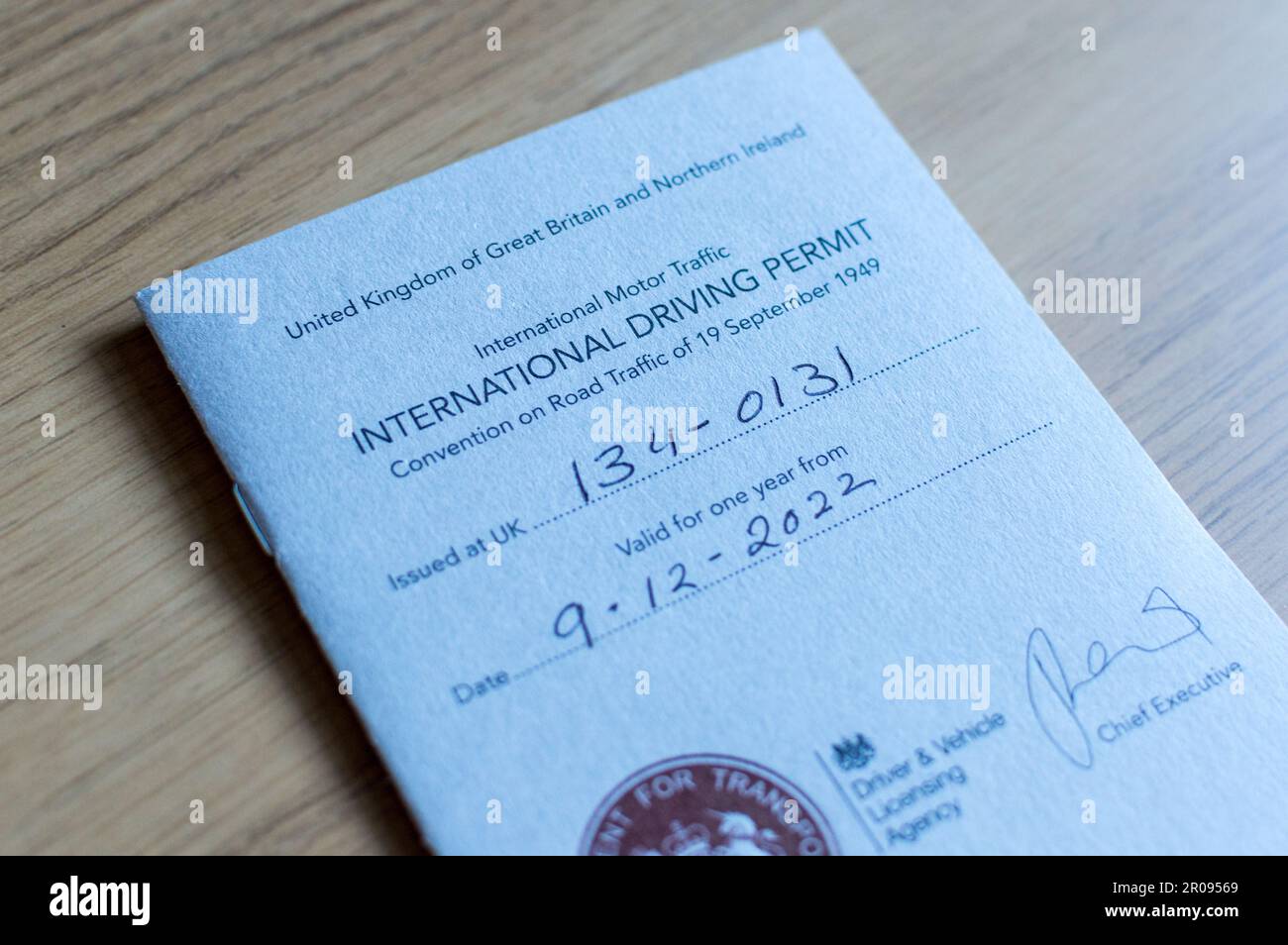 International driving permit IDP Stock Photo - Alamy