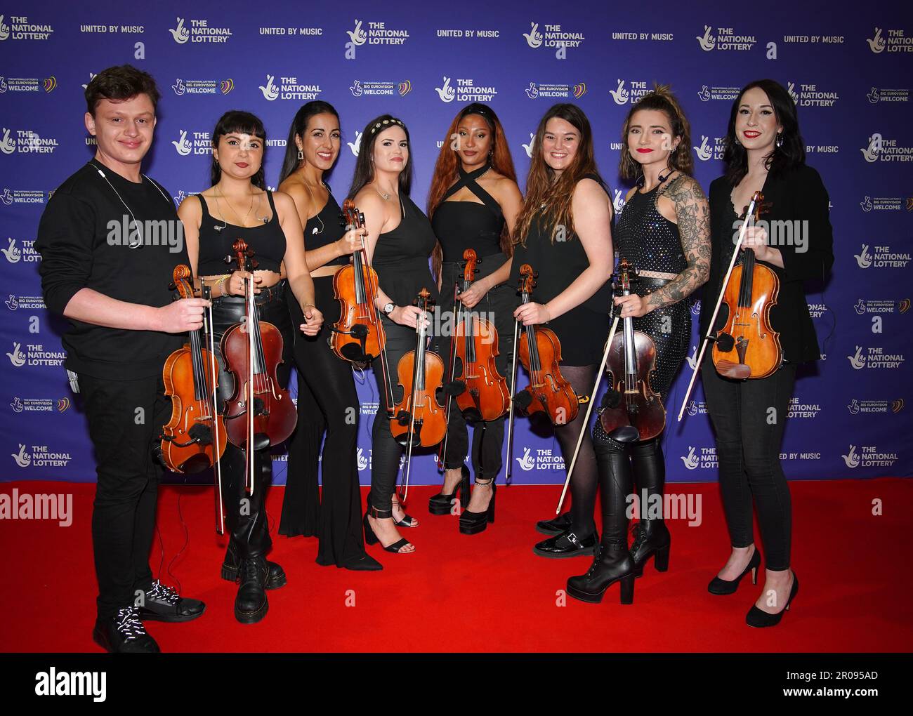 Kaleidoscope Orchestra attending the National Lottery's Big Eurovision ...