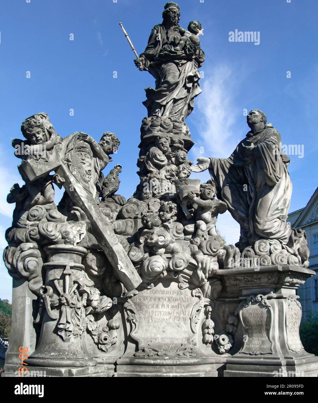 Statue of Our Lady, St. Dominic and St. Thomas Aquinas on Charles ...