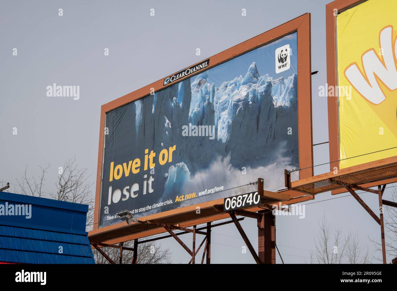 St. Paul, Minnesota. Environmental billboard on climate change Stock ...