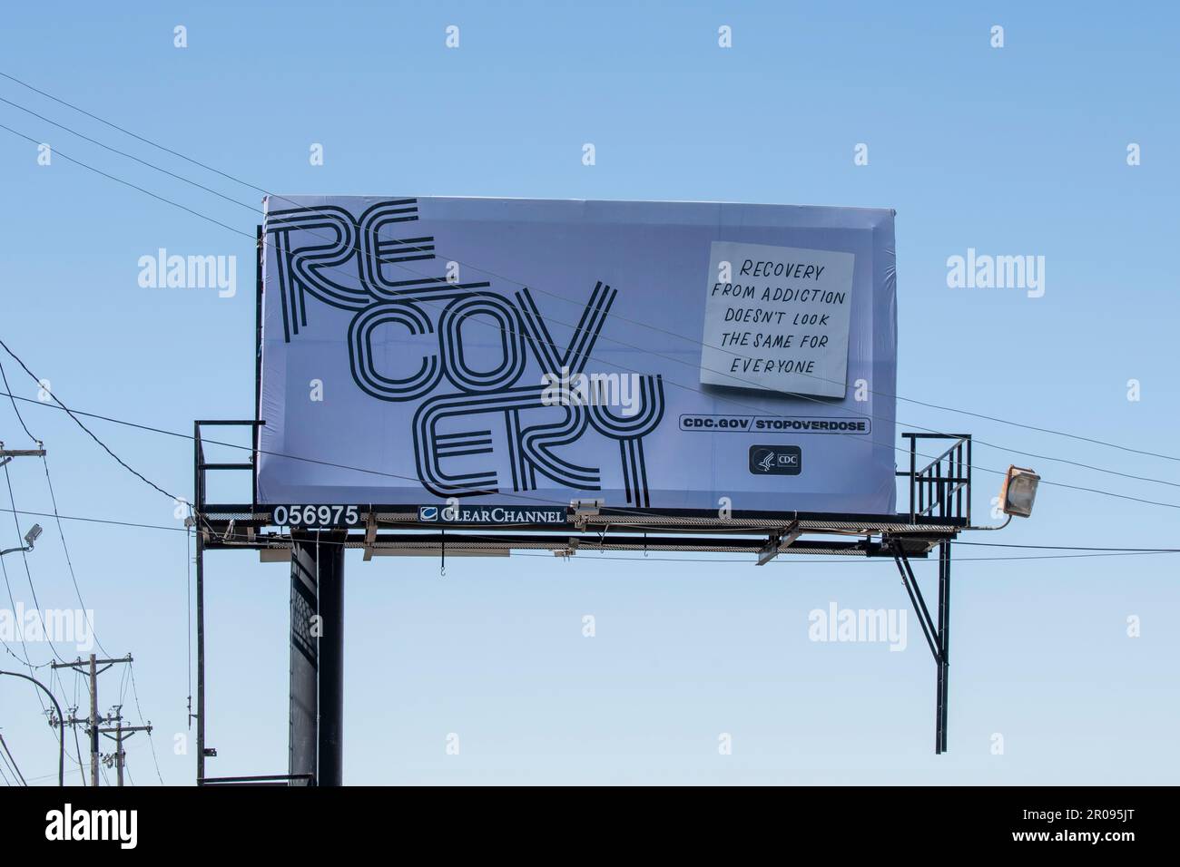 Minneapolis, Minnesota. Addiction recovery billboard Stock Photo - Alamy