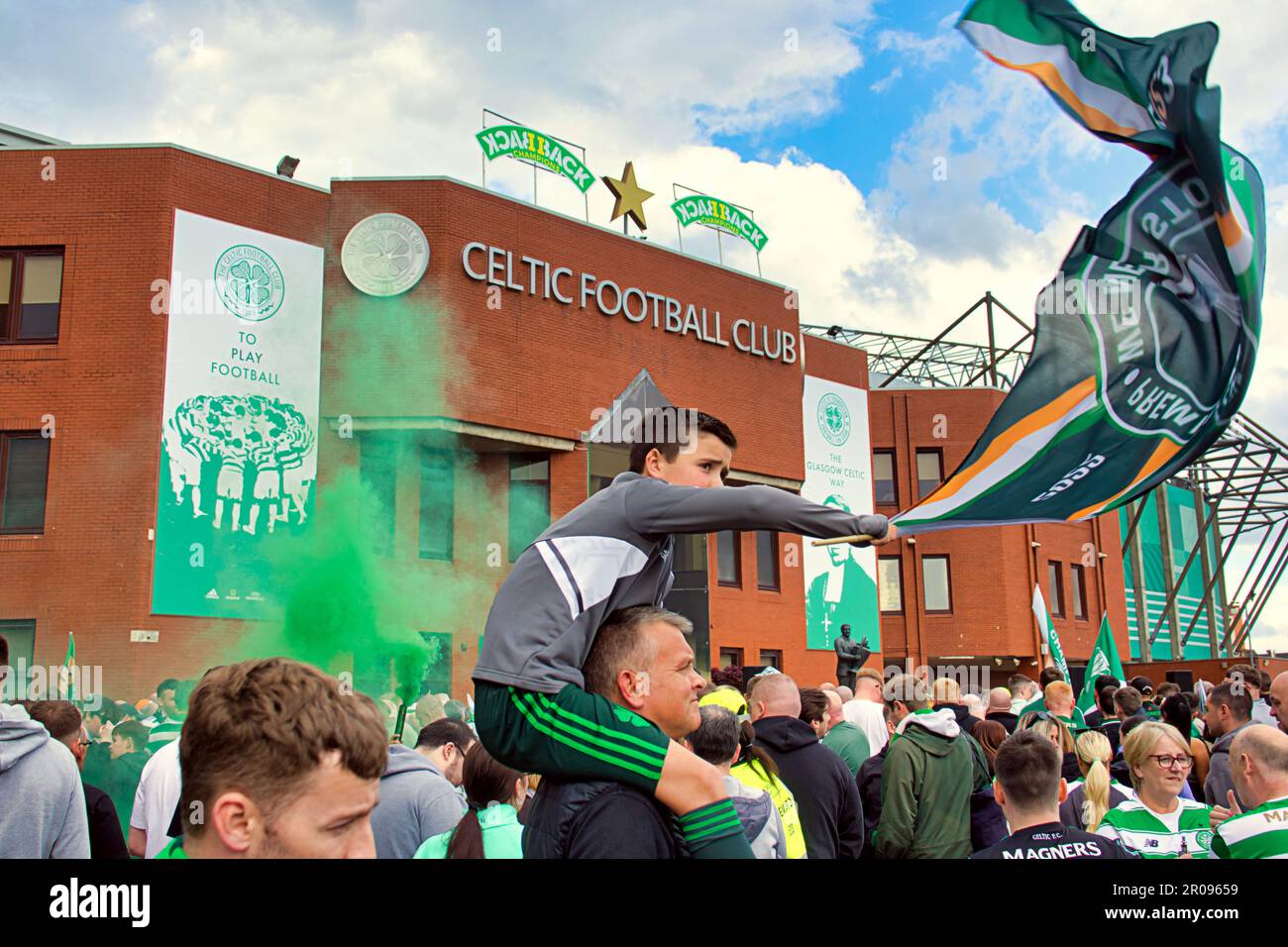Glasgow, Scotland, UK 7th May, 2023. Celtic park championship ...