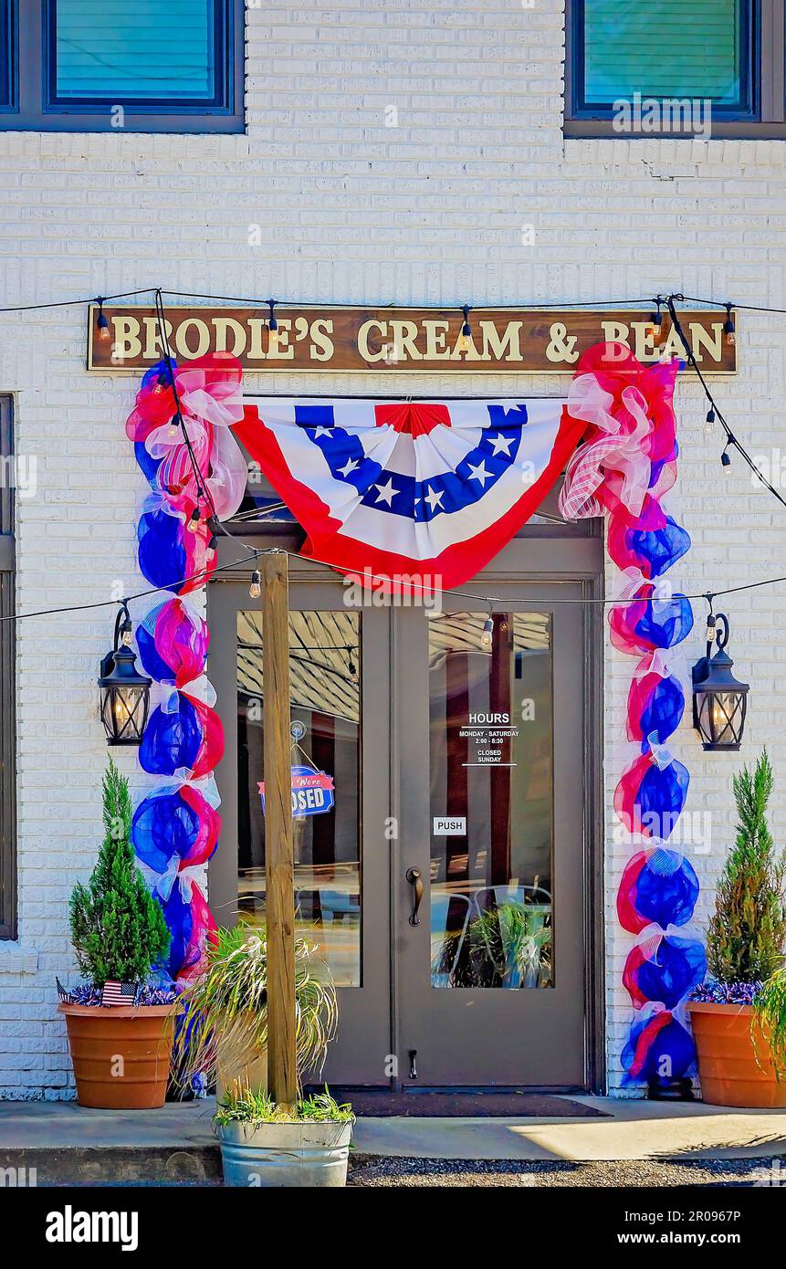 Brodie’s Cream & Bean, located in the old State Bank Silverhill ...