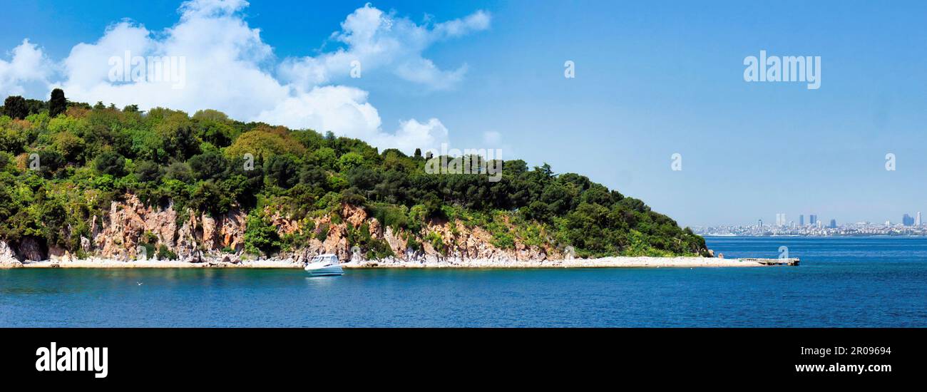 Buyukada island, one of the Princess Islands (Adalar), Marmara Sea ...