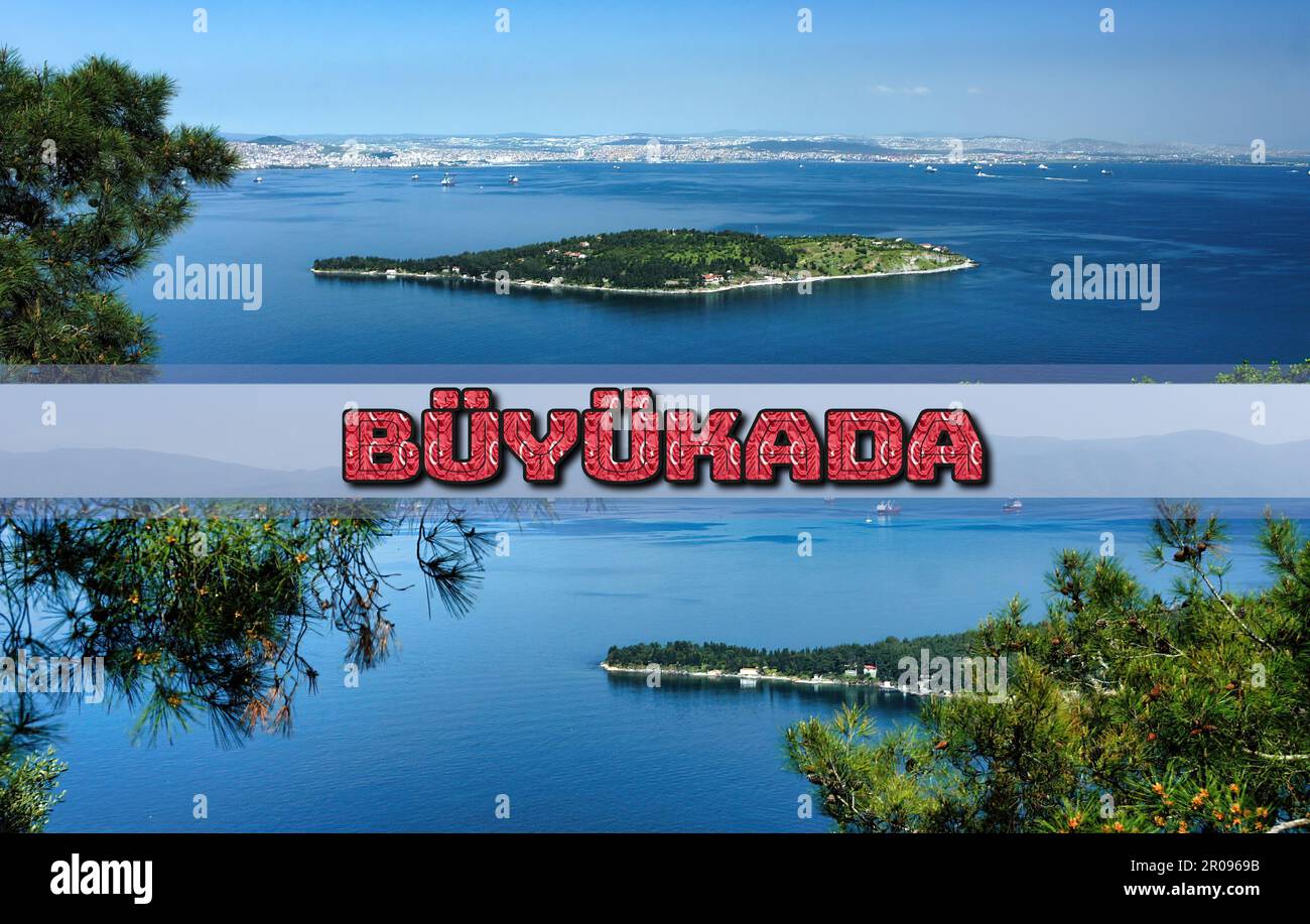 Buyukada island, one of the Princess Islands (Adalar), Marmara Sea ...