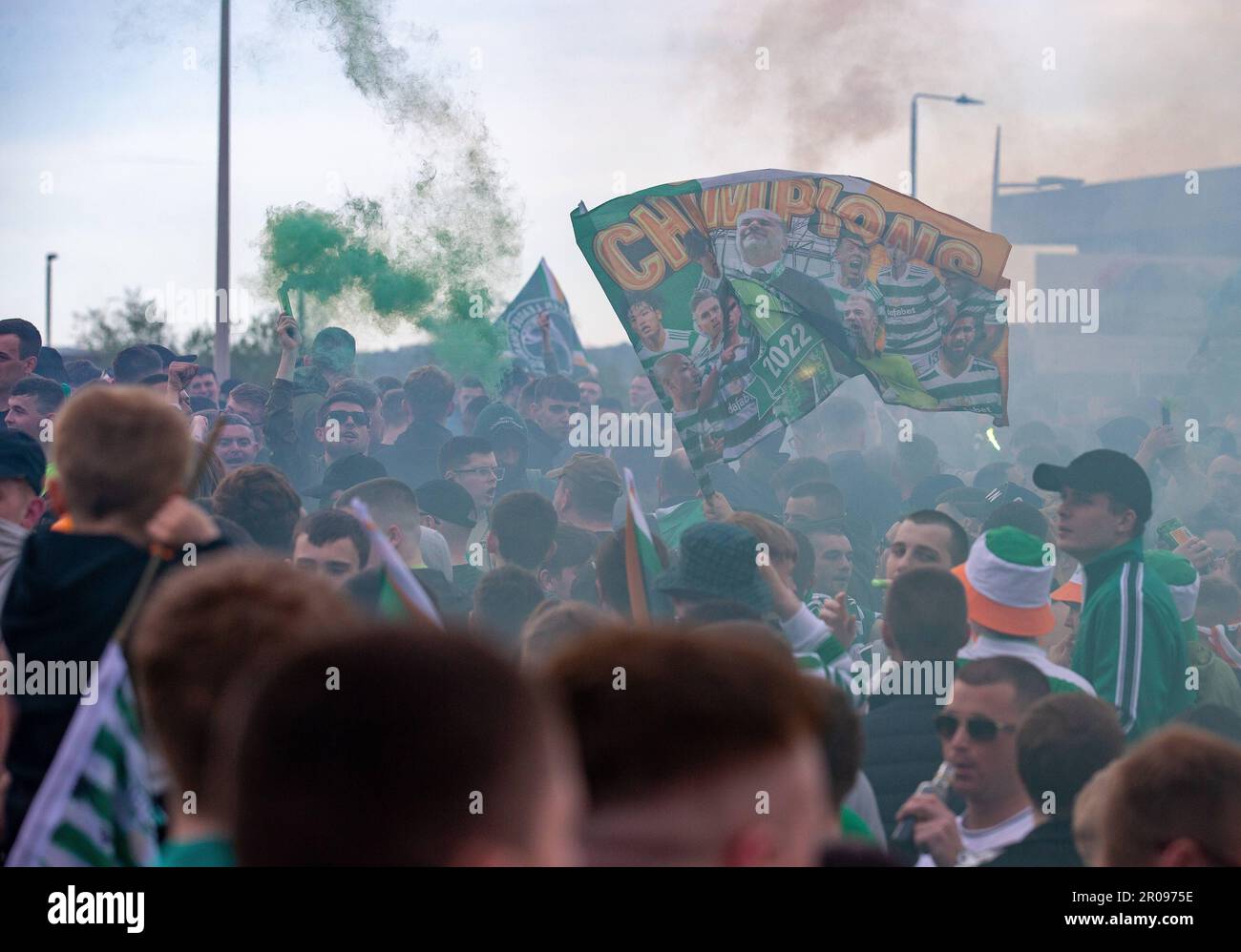 Scottish football flags hi-res stock photography and images - Alamy