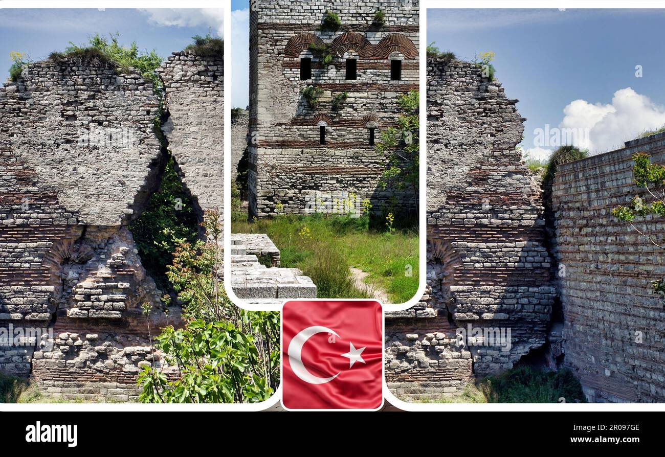 Theodosius istanbul wall hi-res stock photography and images - Alamy