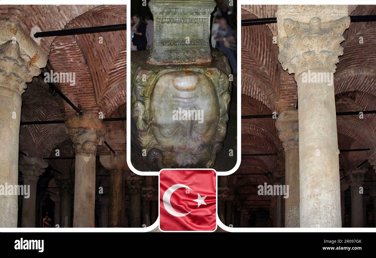 Cistern of Istanbul, the largest ancient cistern of the city after a ...