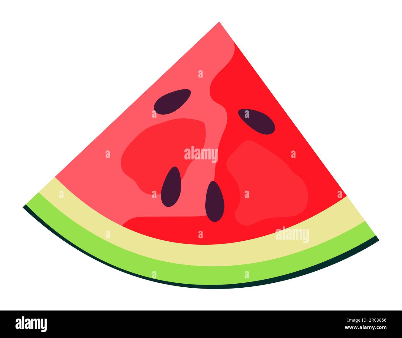 Watermelon cut open Stock Vector Images - Alamy