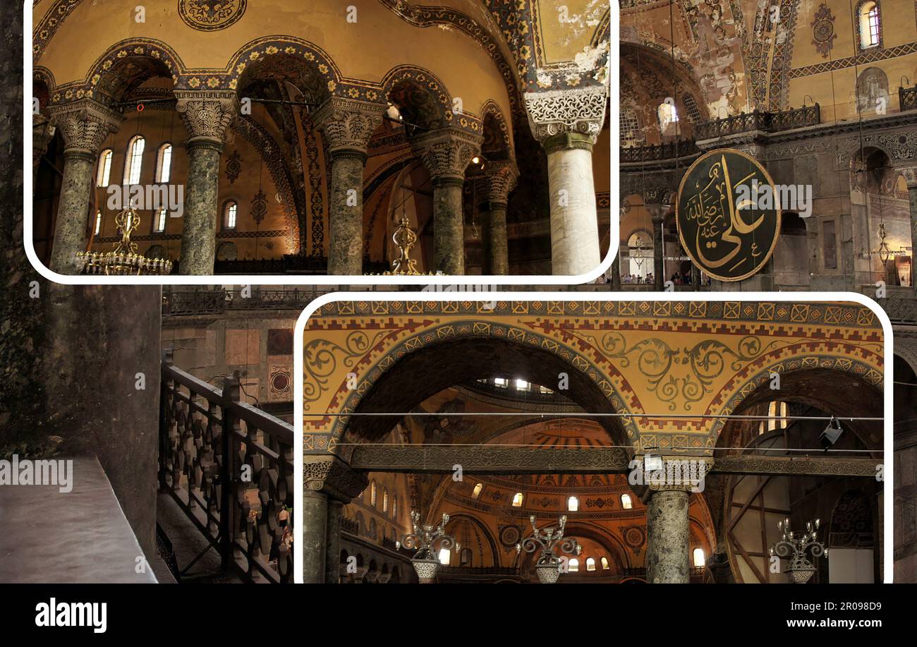 Hagia Sophia, for almost 500 years the main mosque in Istanbul (Turkey ...