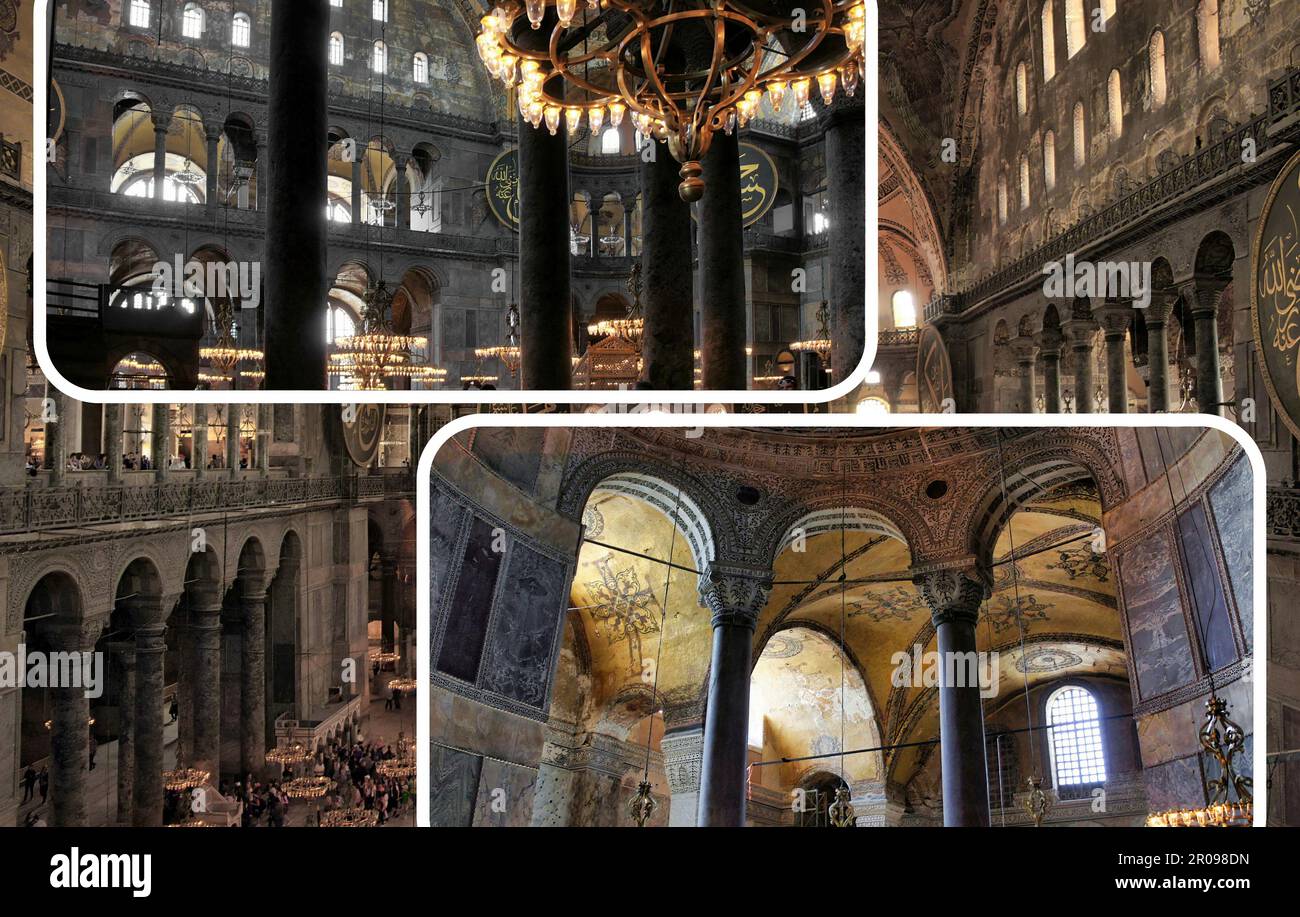 Hagia Sophia, for almost 500 years the main mosque in Istanbul (Turkey ...