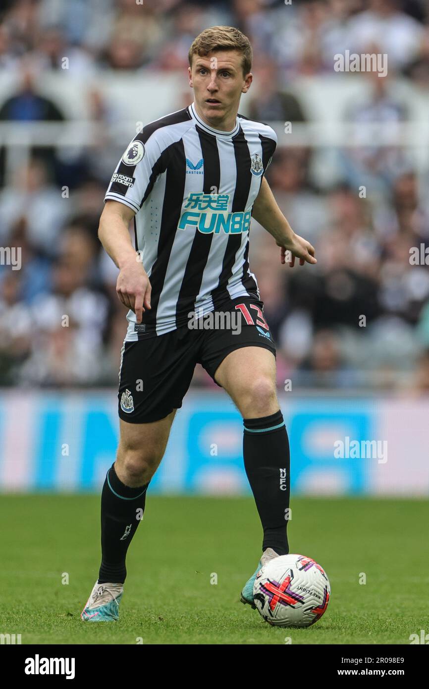 Matt Targett #13 of Newcastle United in action during the Premier ...