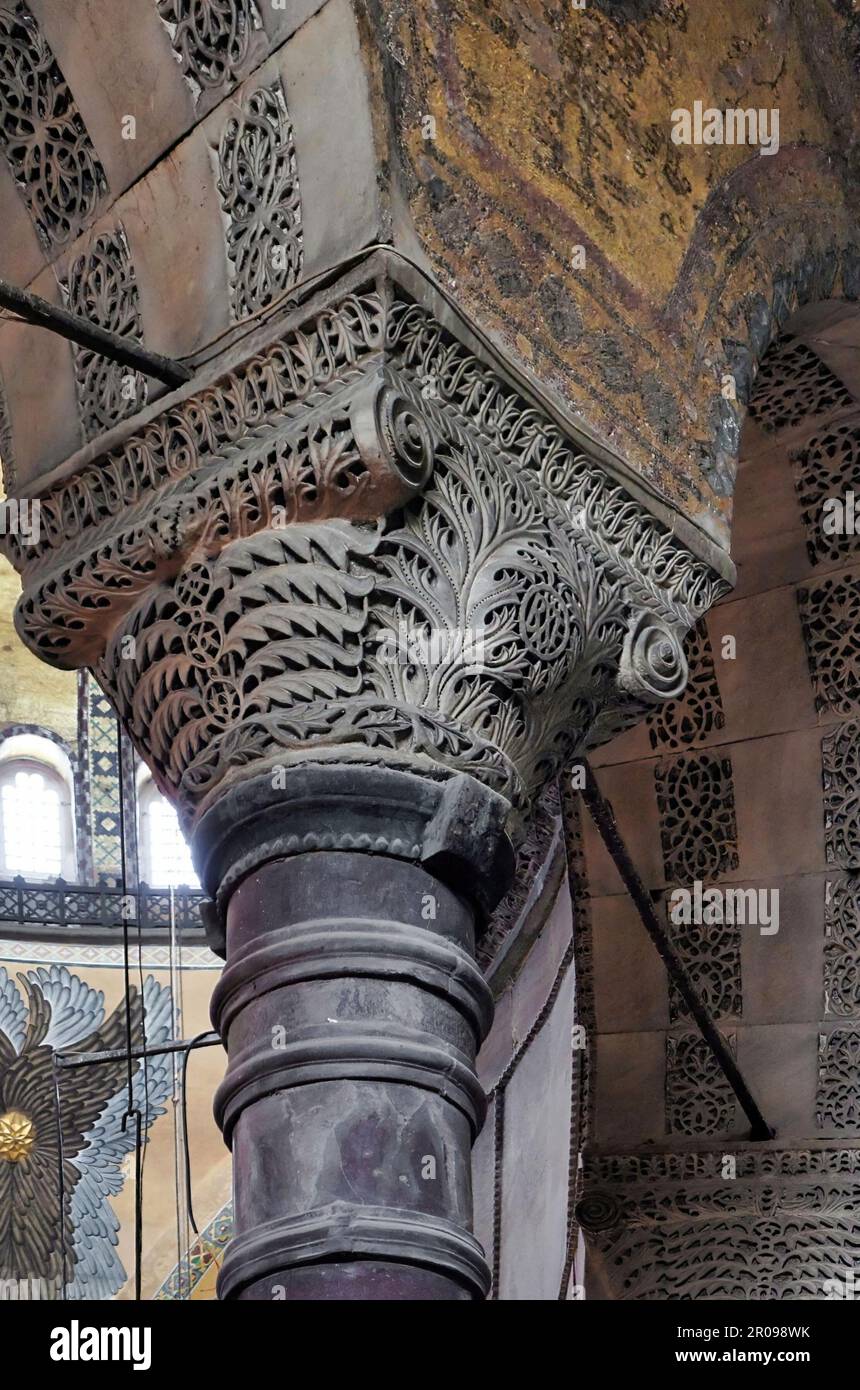 Hagia Sophia, for almost 500 years the main mosque in Istanbul (Turkey ...