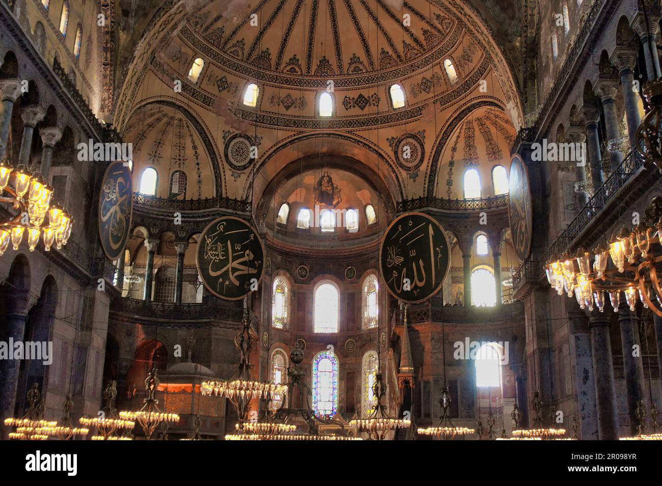 Hagia Sophia, for almost 500 years the main mosque in Istanbul (Turkey), Aya Sofia served as a ...
