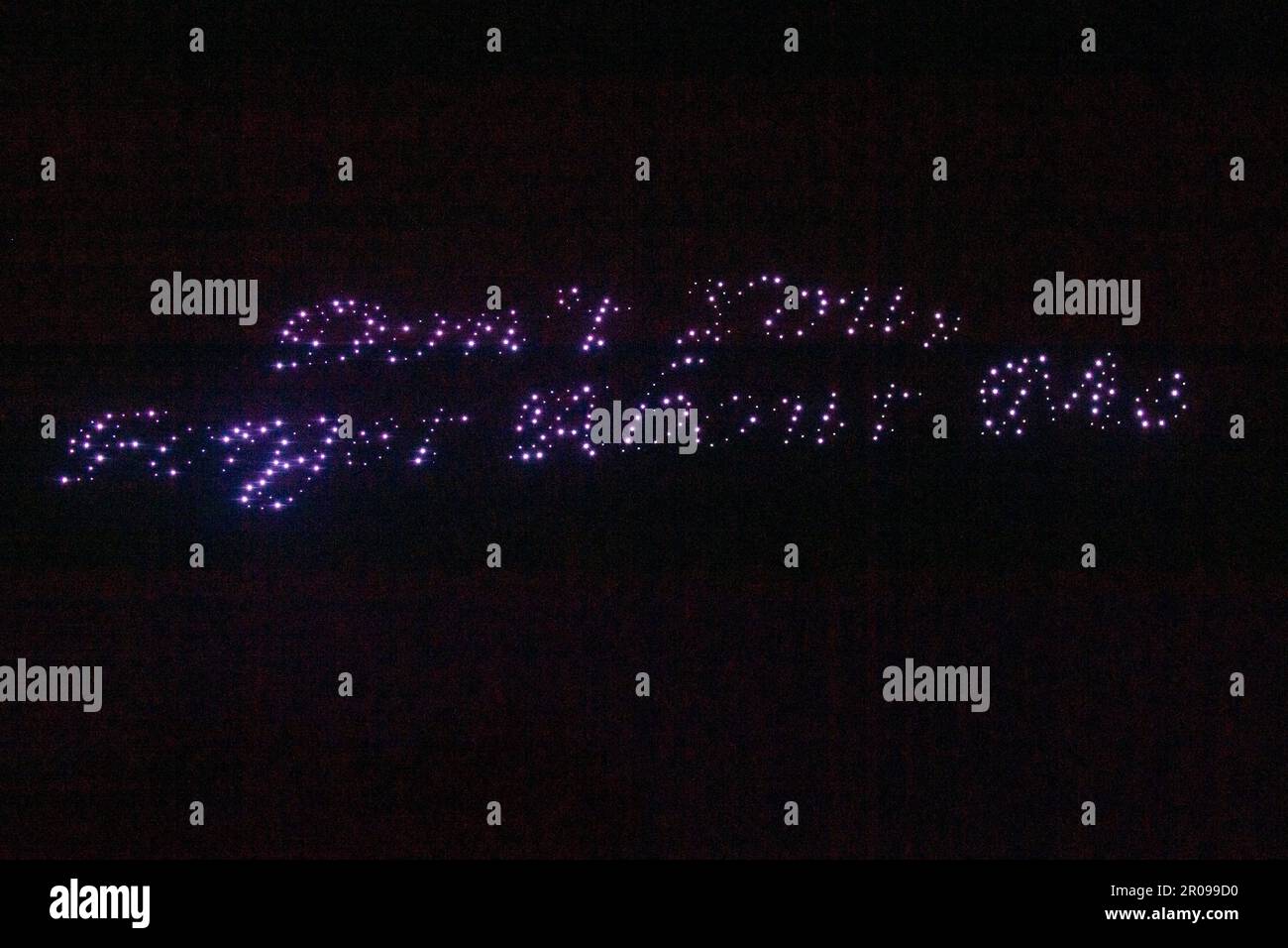 Coronation concert drone show hi-res stock photography and images - Alamy