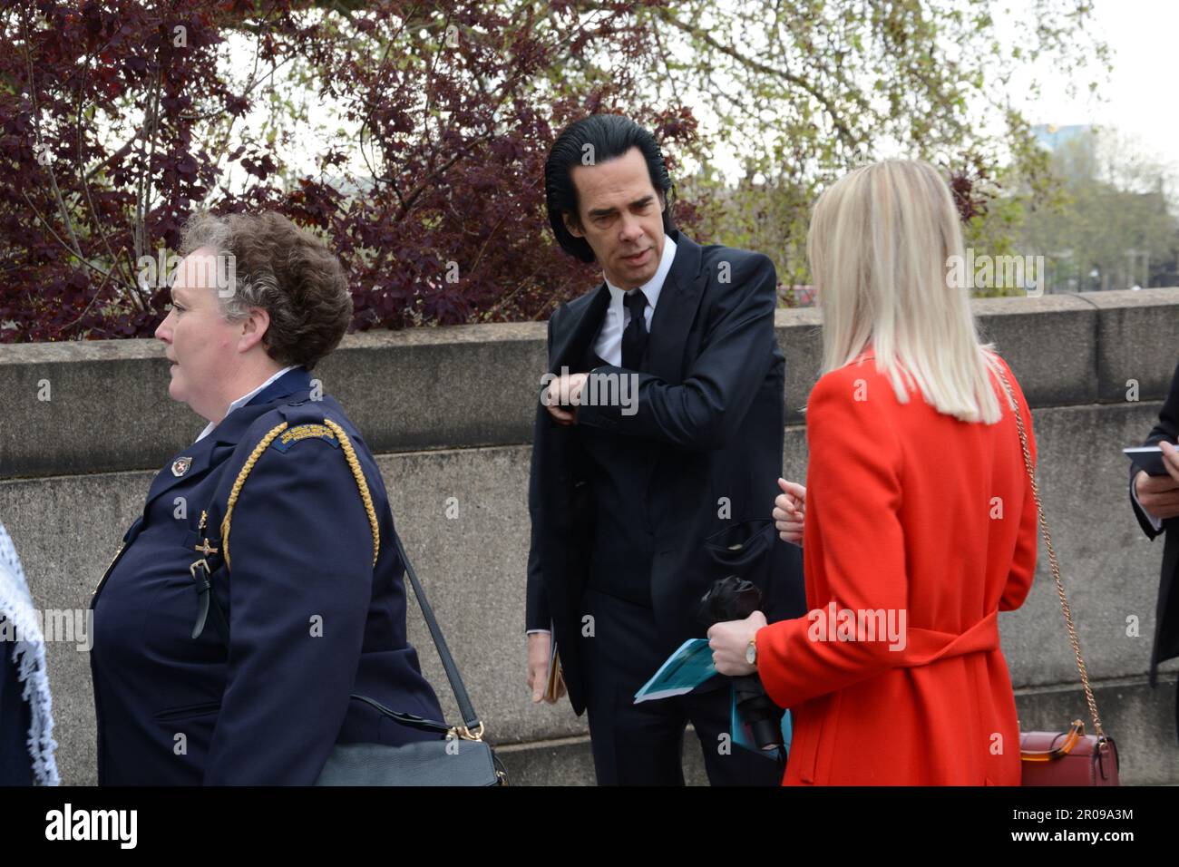 Australian musician, poet, singer and songwriter Nick Cave arrives ...