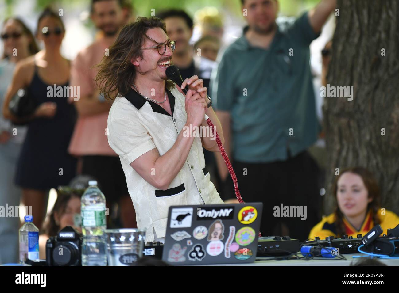 Electronic musician Marc Ribellet performs an impromptu concert at ...